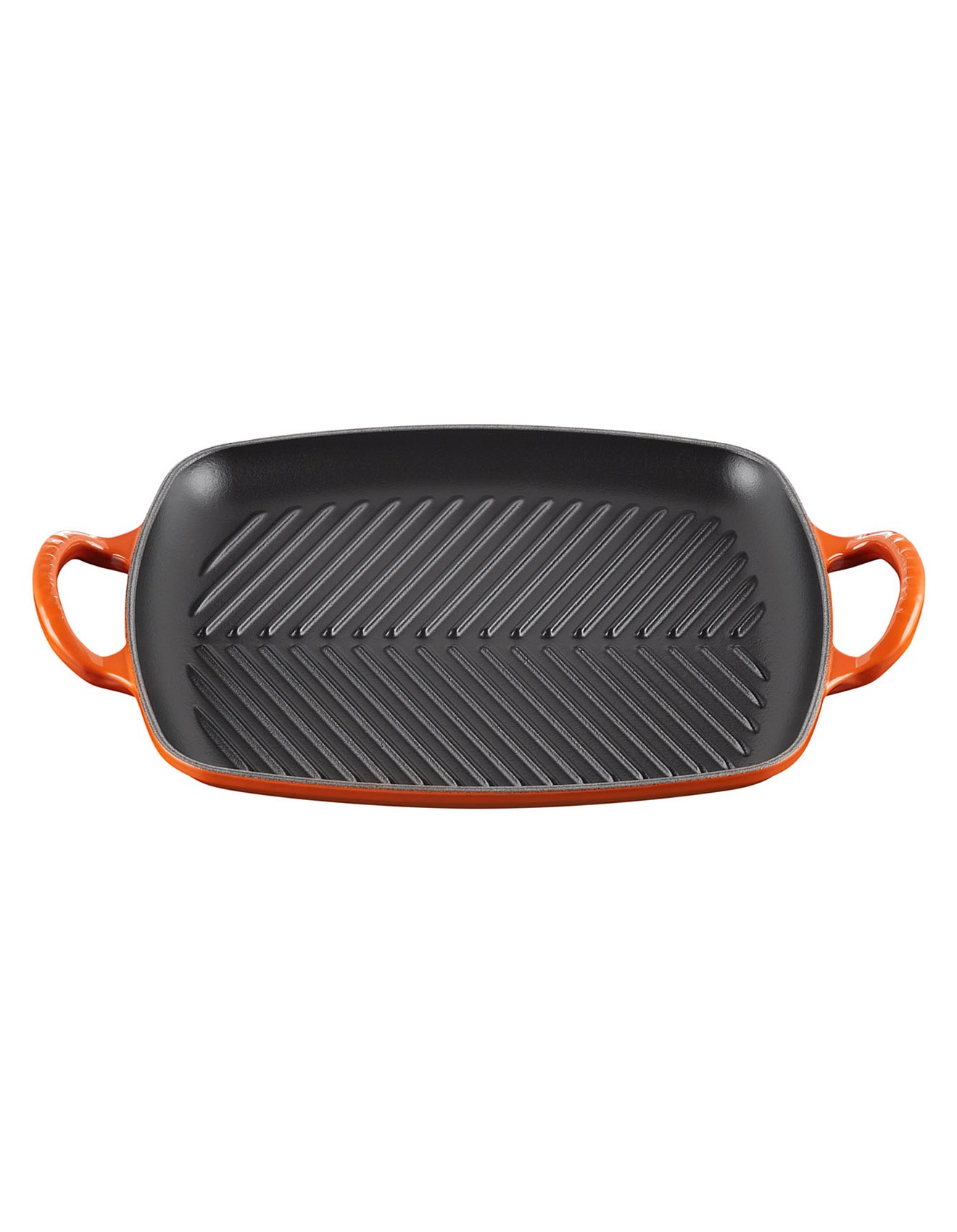 Le Creuset Signature Rectangular Grill 30cm Cayenne | David Jones