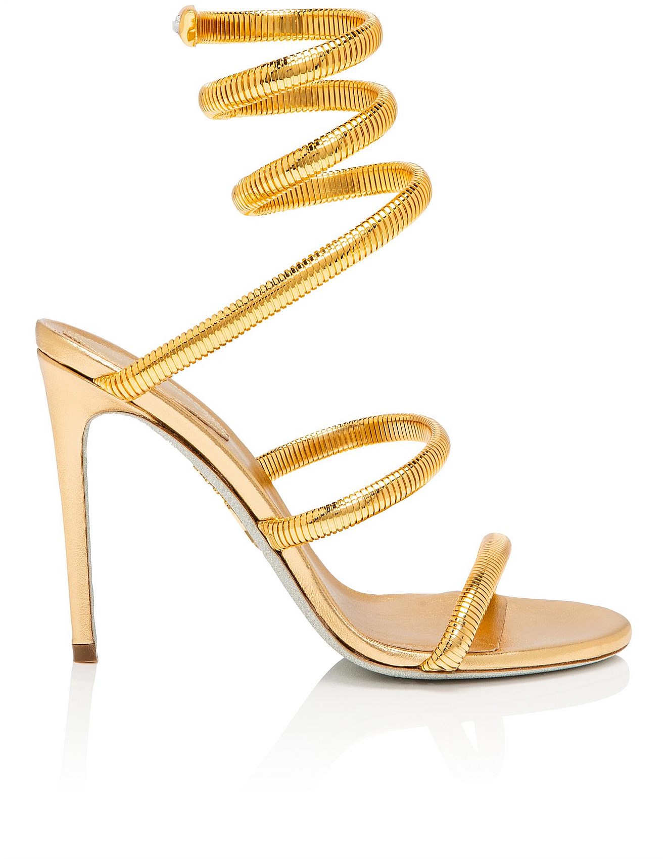 Rene Caovilla Cleo Gold Sandal | David Jones