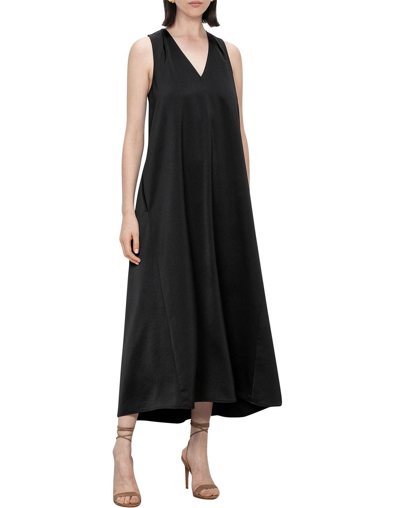 Veronika Maine Washer Satin Maxi Dress | David Jones