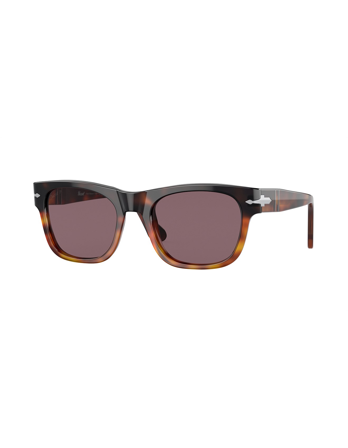 Persol Acetate Rectangle Havana Sunglass | David Jones