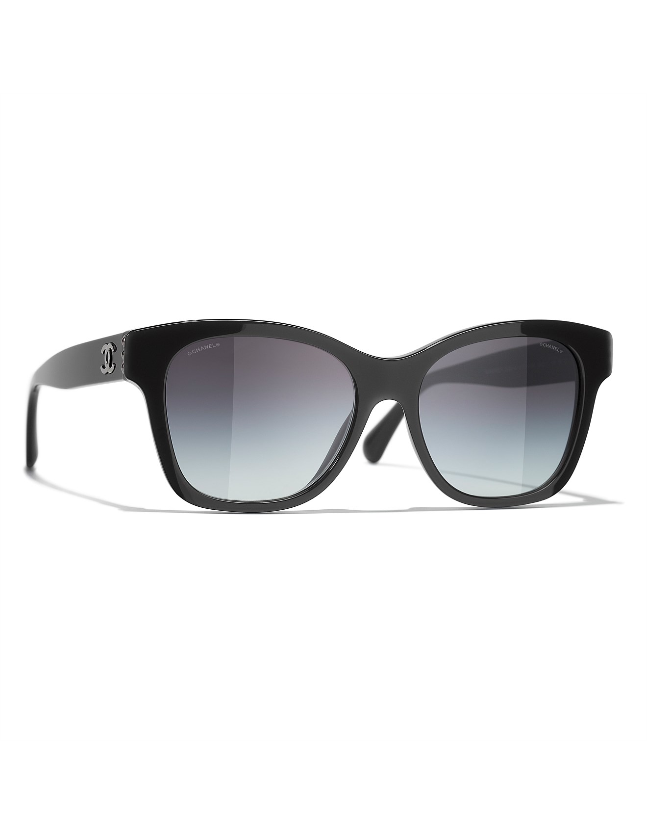 Chanel Acetate Rectangle Grey Sunglass | David Jones