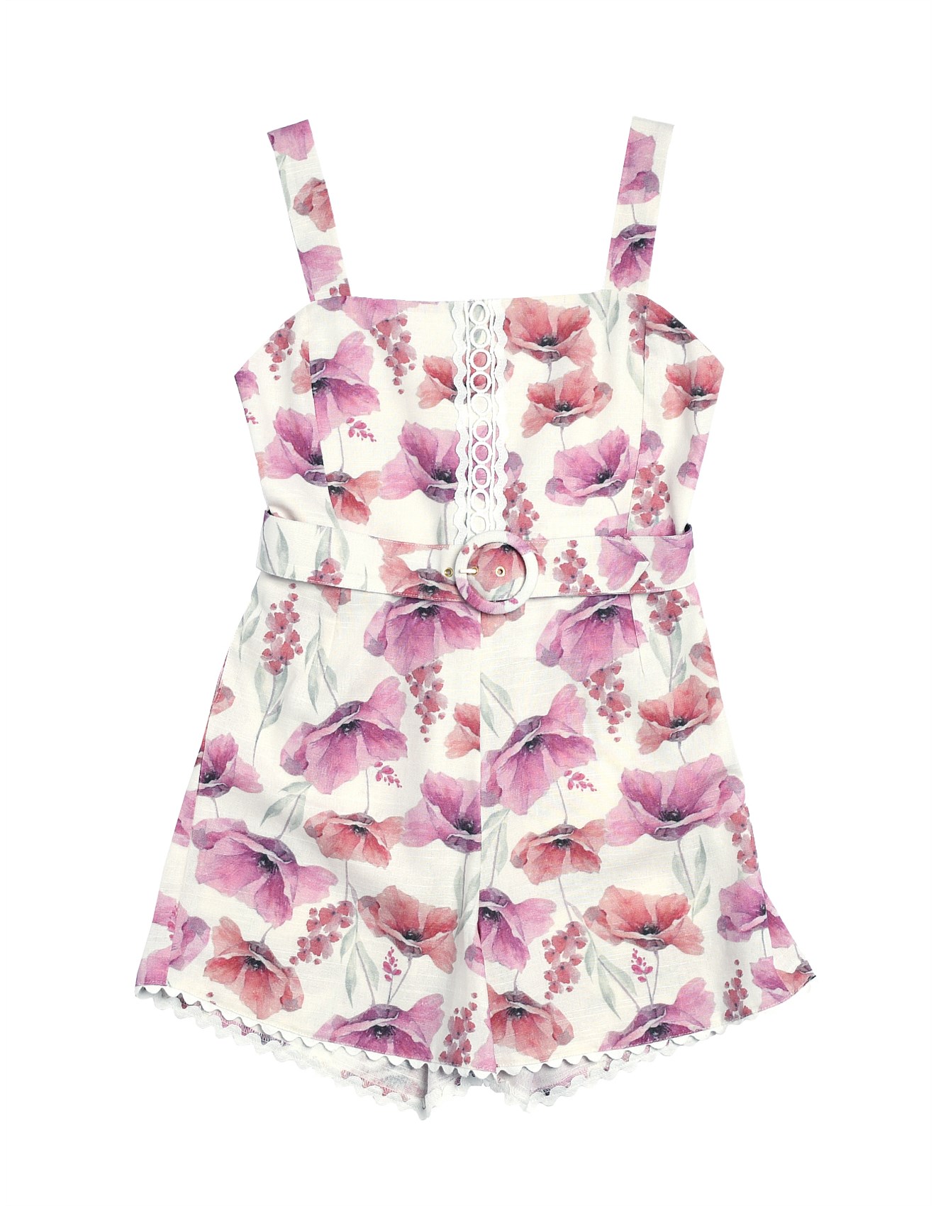 Saffron and Clover Yardage Print Playsuit | David Jones