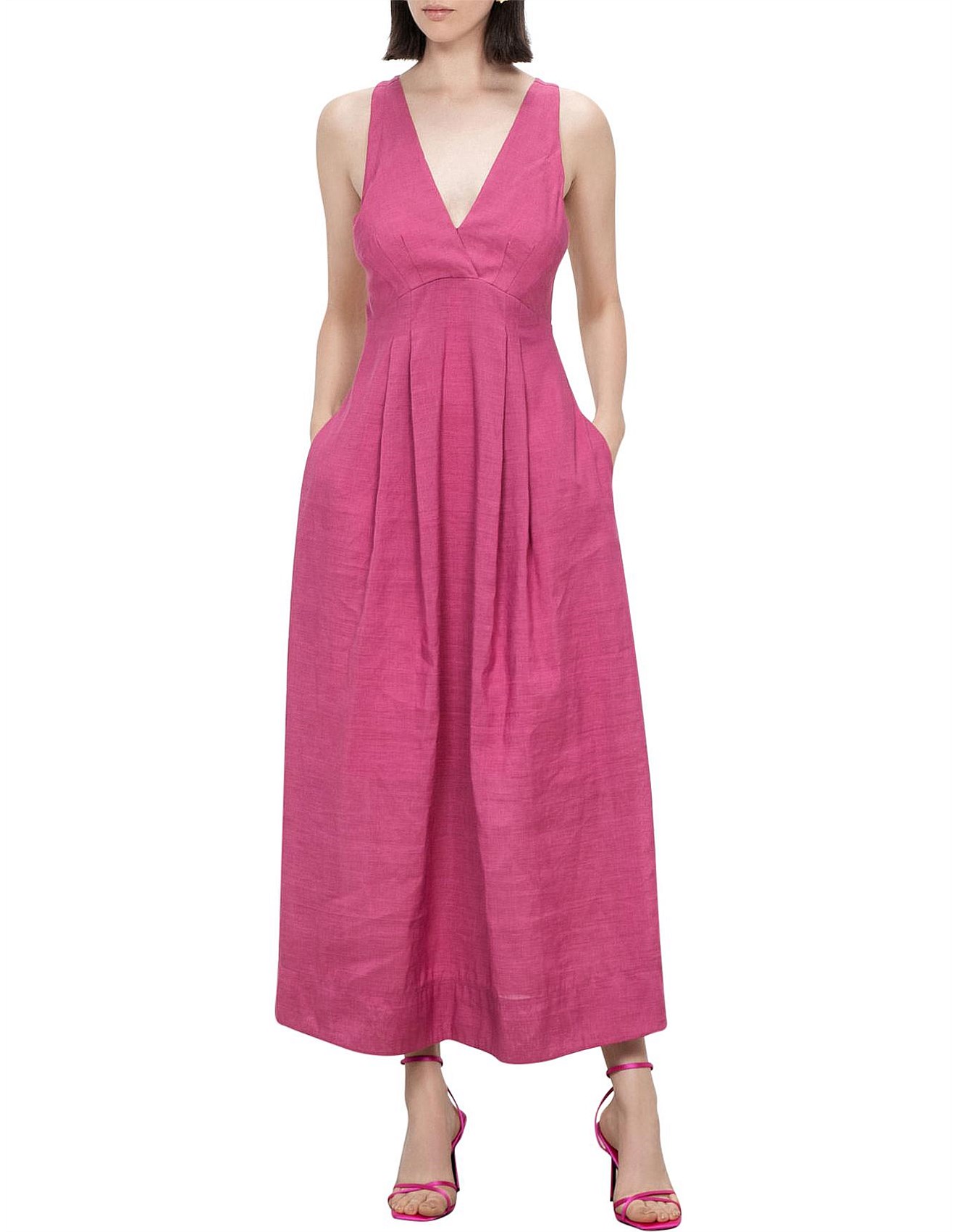 Veronika Maine Organza Voile Midi Dress | David Jones