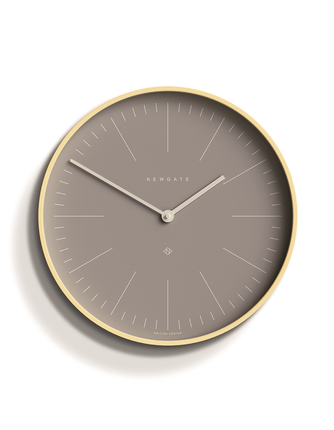 Newgate Newgate Mr Clarke Clock Pale Wood Clay Grey Dial | David Jones