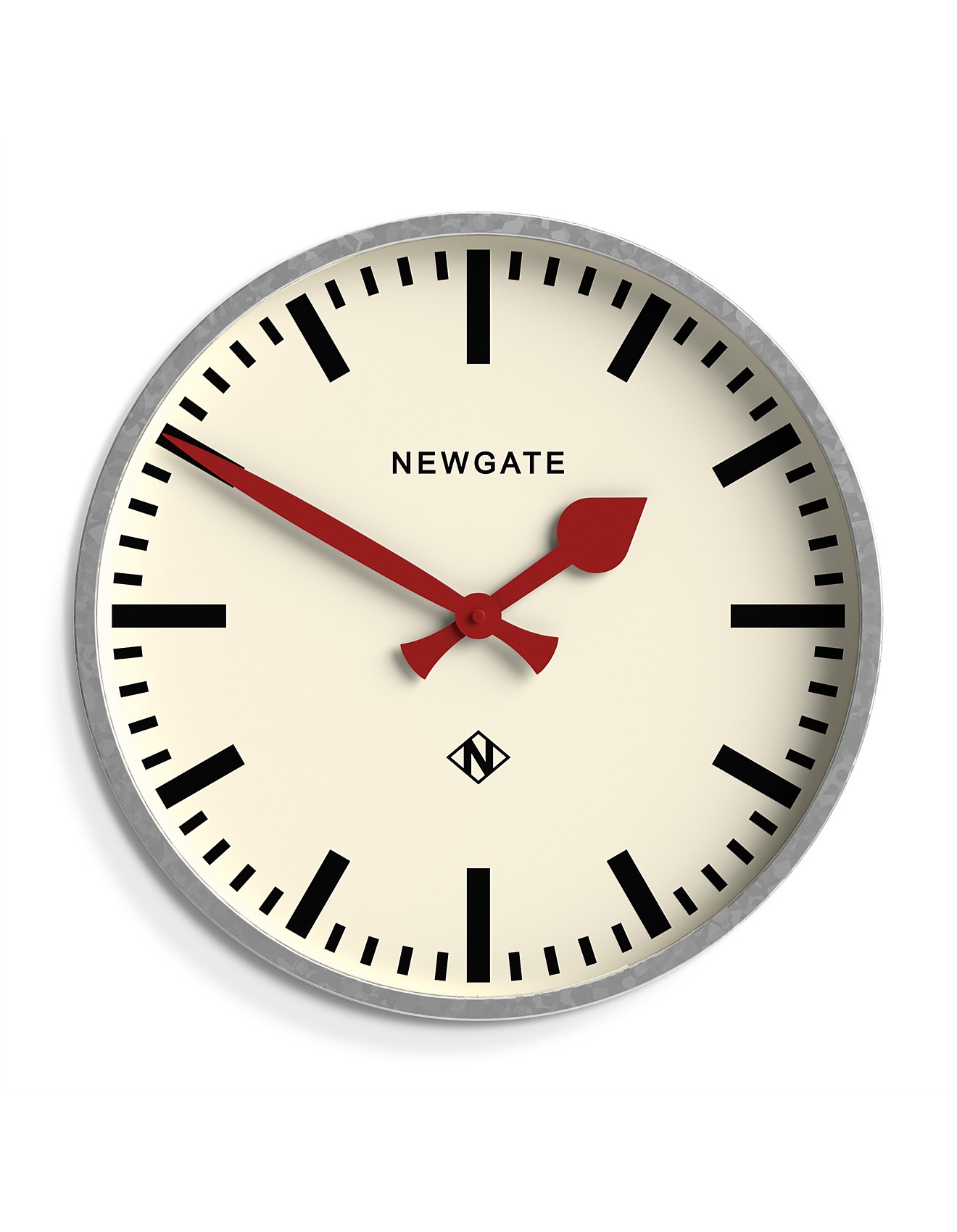 Newgate Newgate Universal Wall Clock Railway Dial Galvanised | David Jones