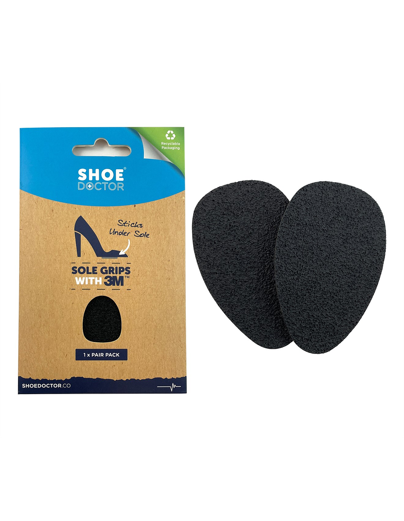 Shoe Doctor Sole Grips 3m Adhesive Black Pair | David Jones