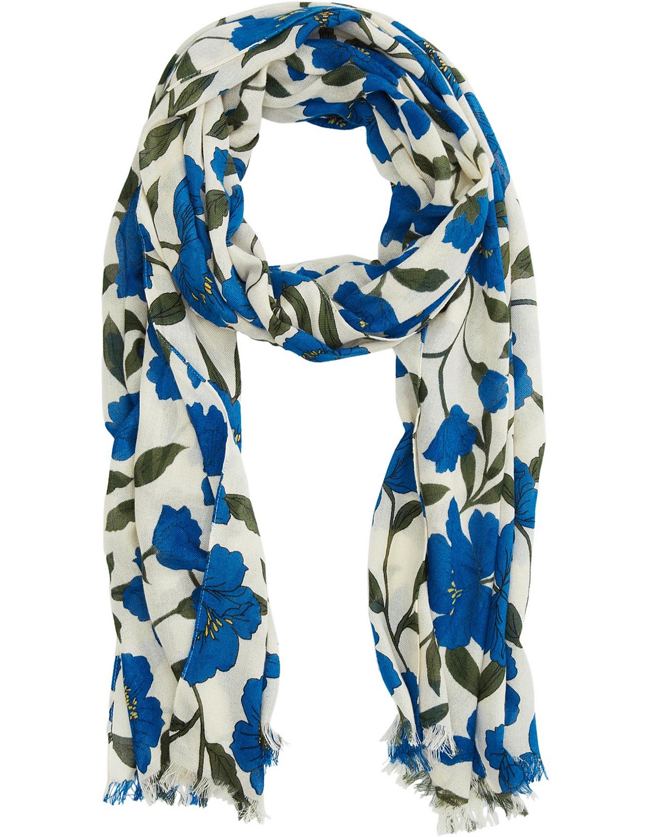 Witchery Bluebell Print Scarf | David Jones