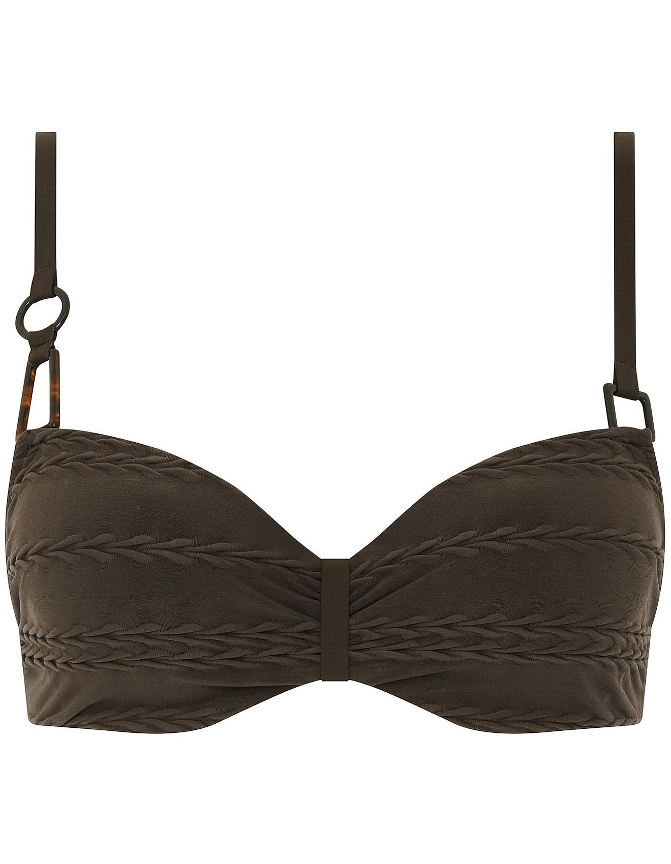 Chantelle Swim Texture Half Cup Memory Bra Top | David Jones