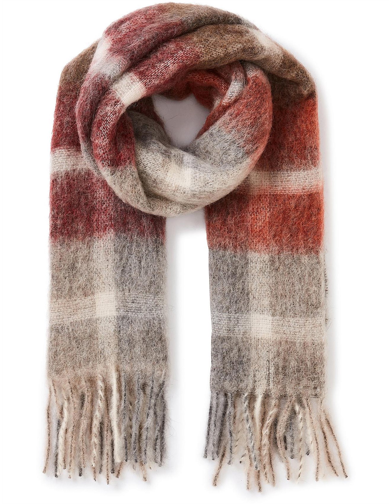 Milana Check Super Soft Scarf | David Jones