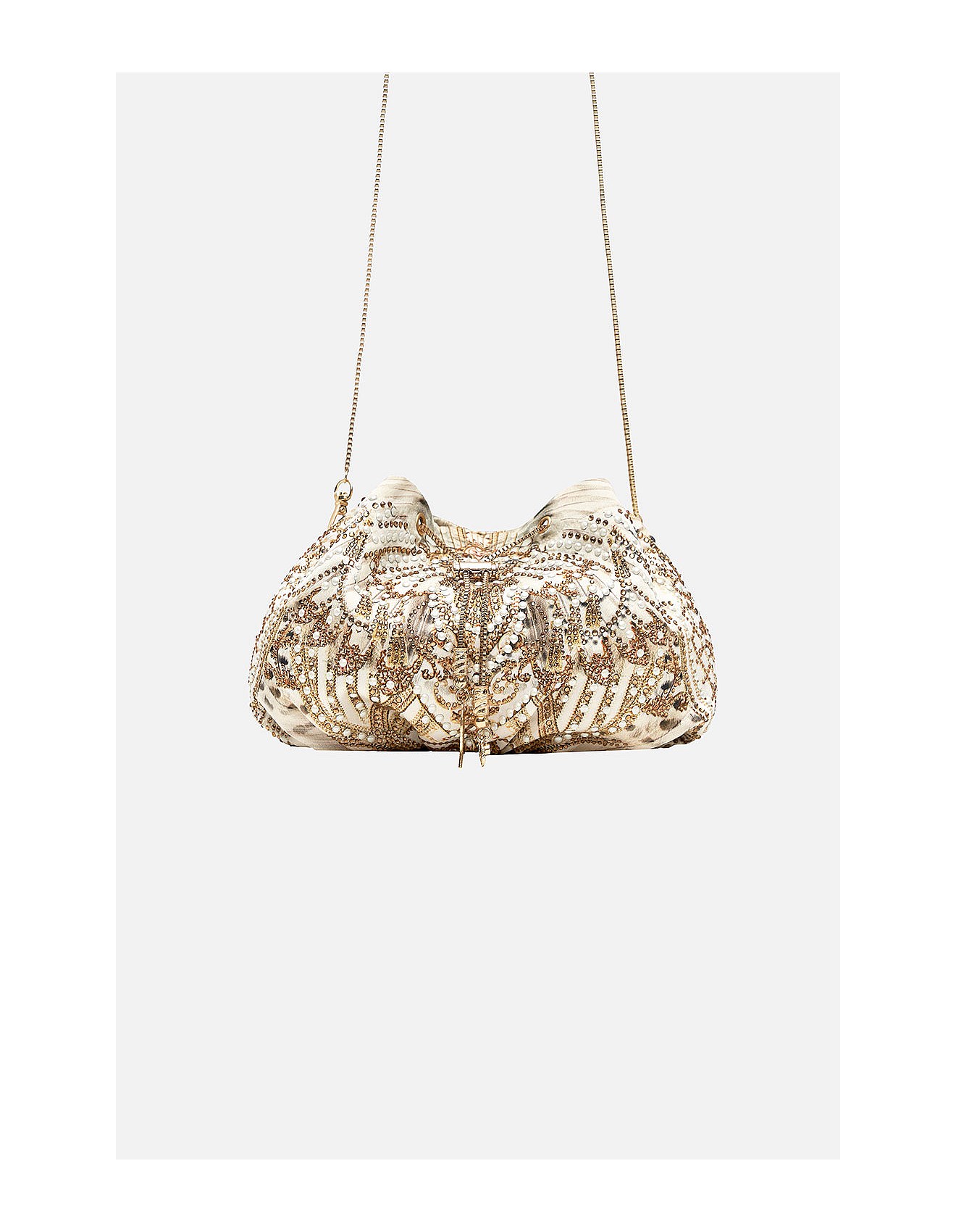 Camilla Drawstring Pouch W/Chain Strap | David Jones