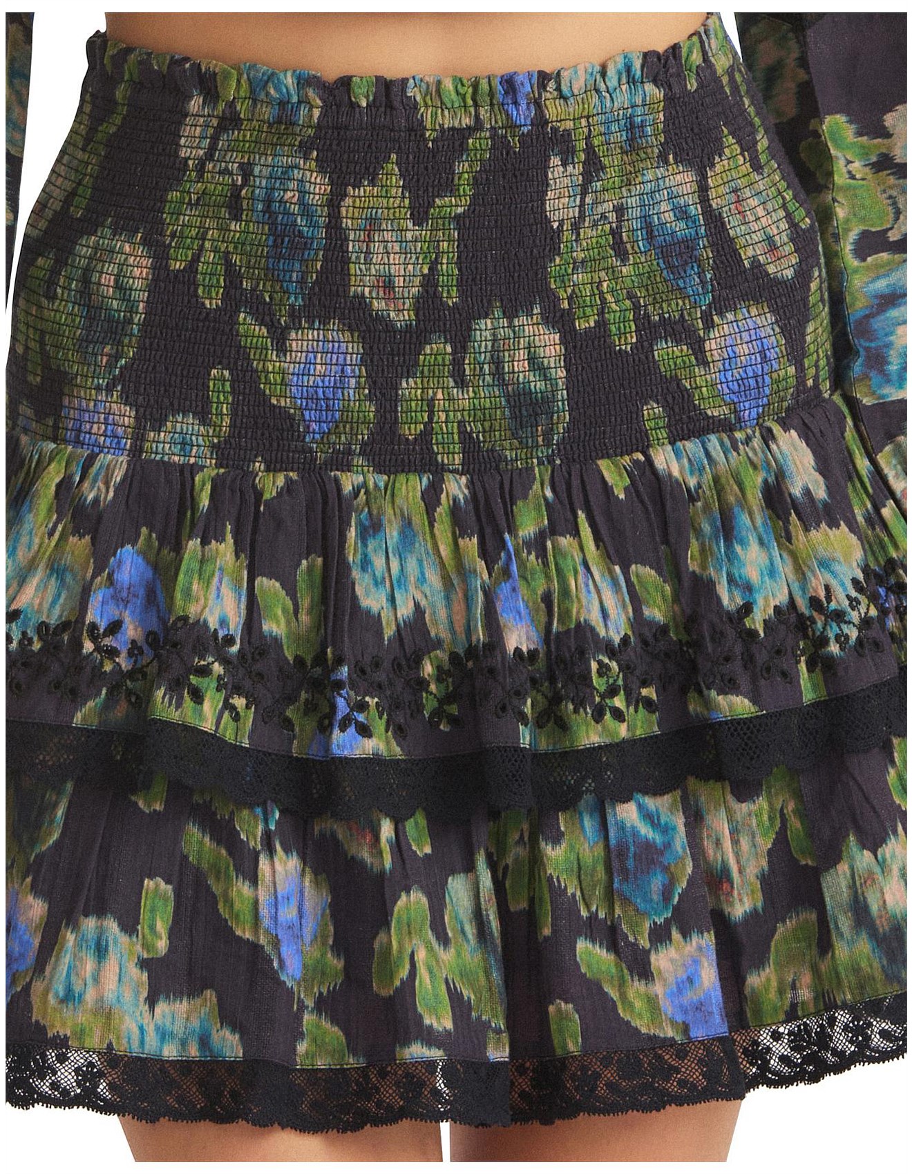 Love Shack Fancy Walker Mini Skirt | David Jones