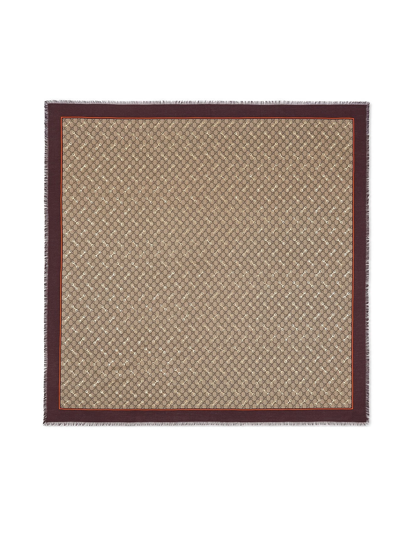 Gucci Gg Print With Horsebits Modal Shawl | David Jones
