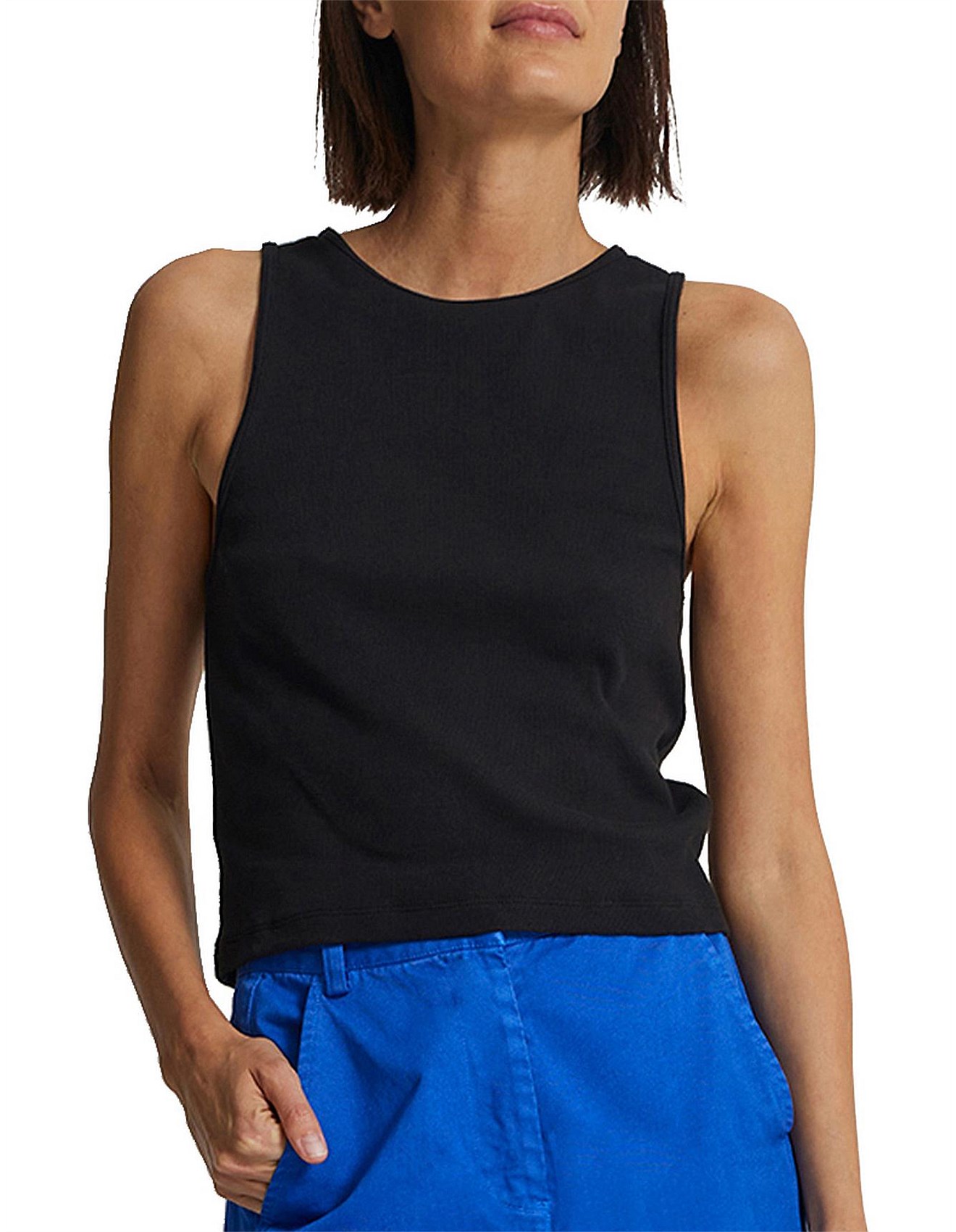 Jac + Jack Poem Ribbed Sleeveless Tank | David Jones