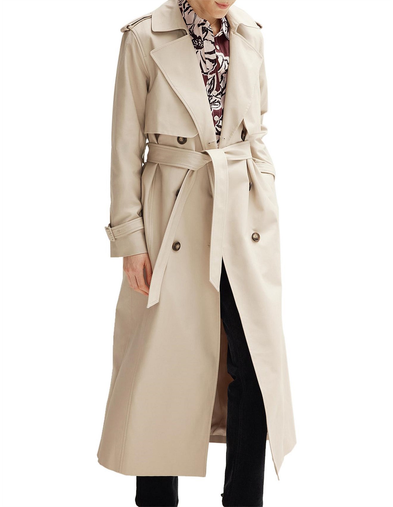 Trenery Longline Trench Coat | David Jones