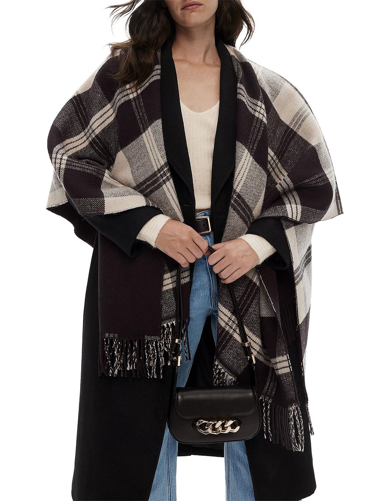 Witchery Check Wrap | David Jones