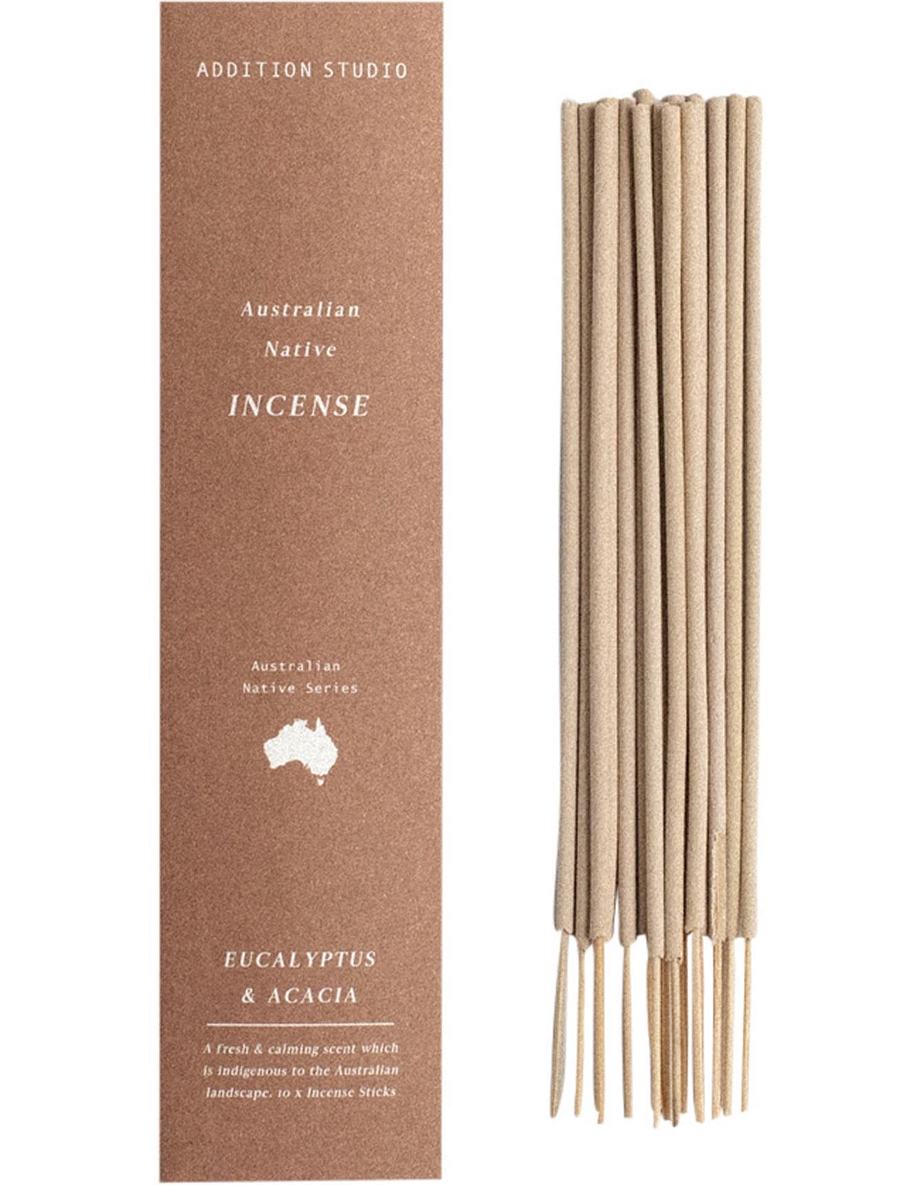 Addition Studio Eucalyptus & Acacia Australian Native Incense -10 Pack ...