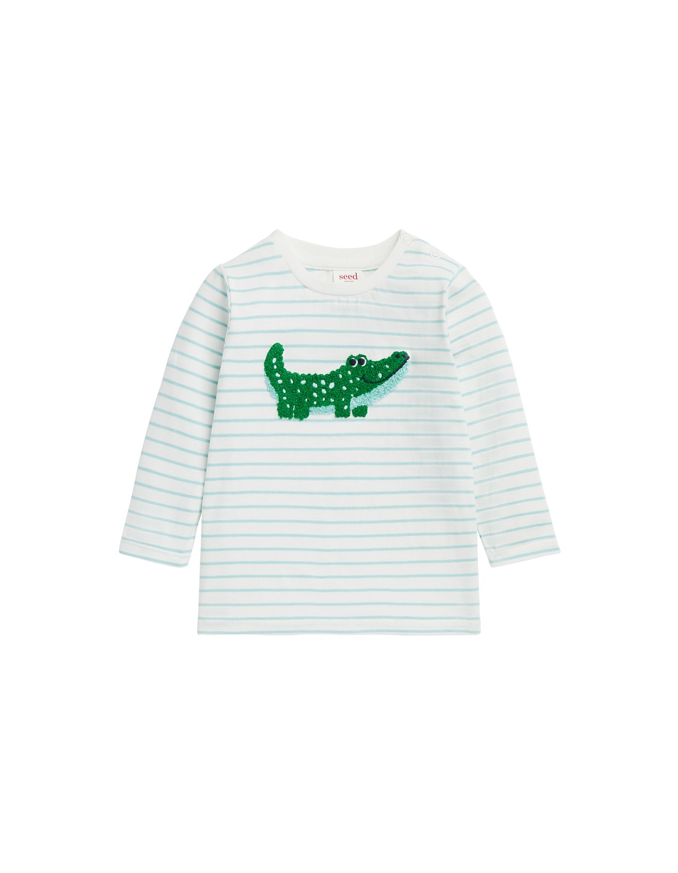 Seed Heritage Striped Croc Tee | David Jones