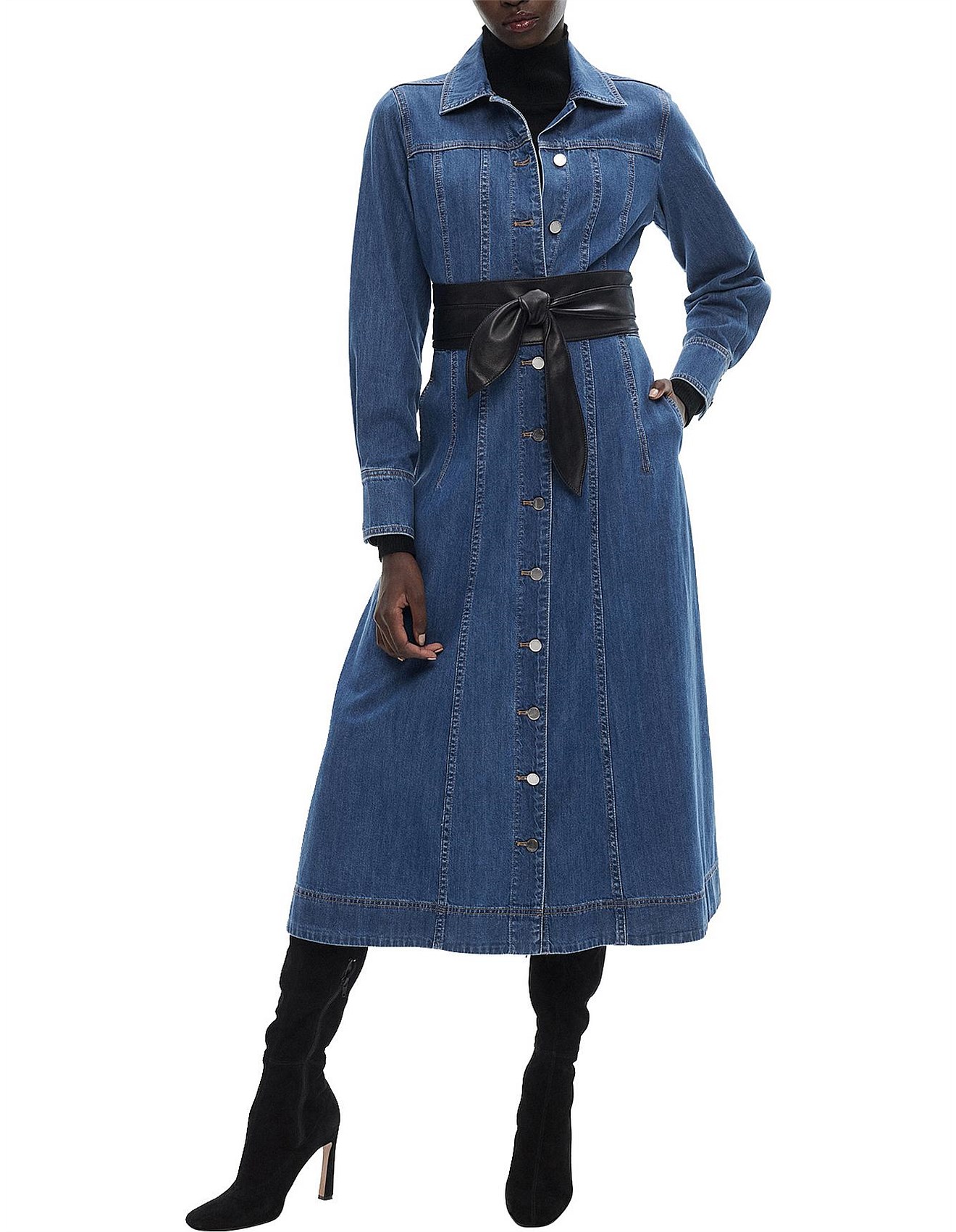 Witchery Denim Maxi Dress | David Jones