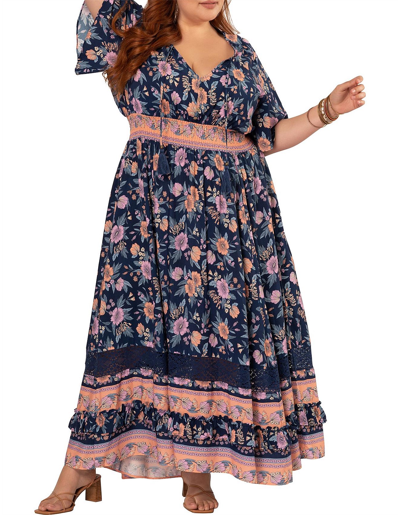 Curve Project the Poetic Gypsy -Endless Summer Maxi Dress | David Jones