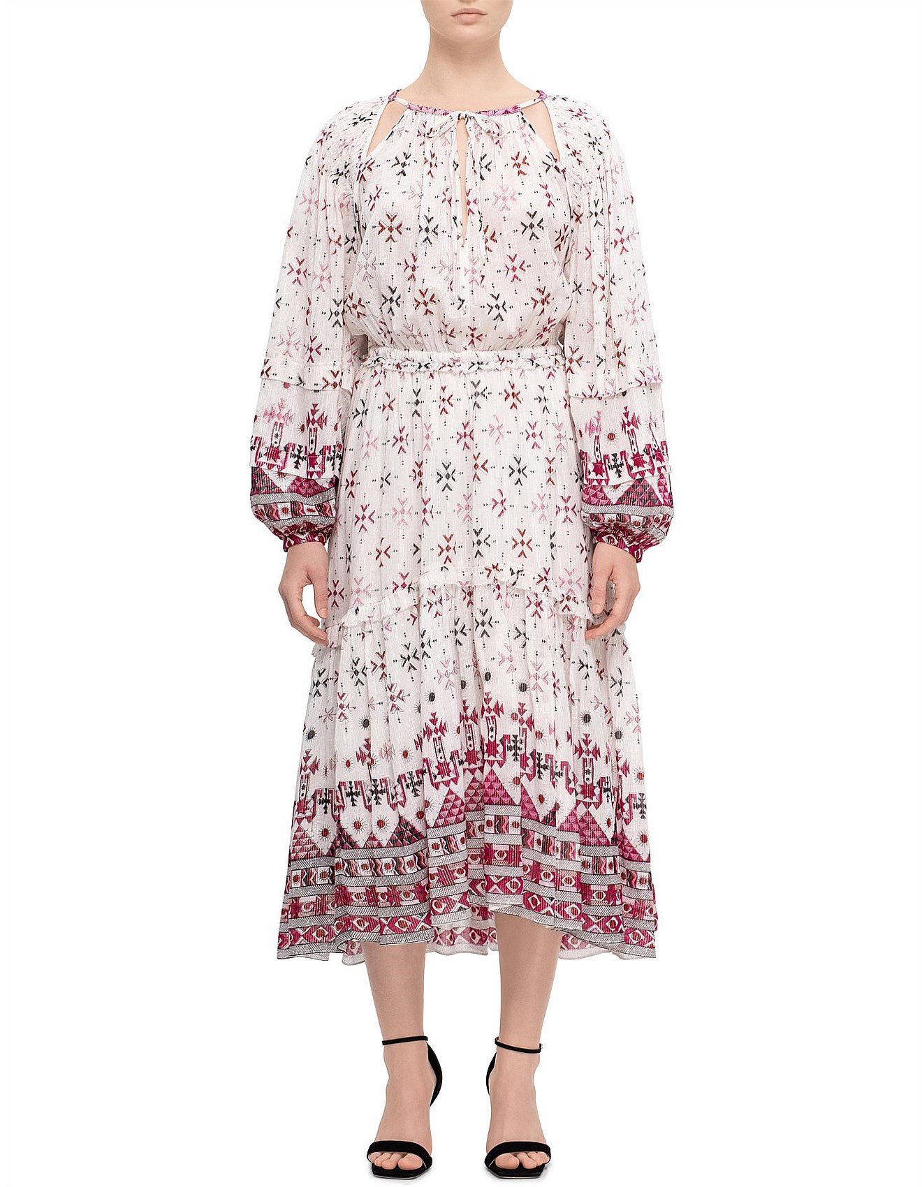 Isabel Marant Etoile Fratela Long Sleeve Midi Dress | David Jones