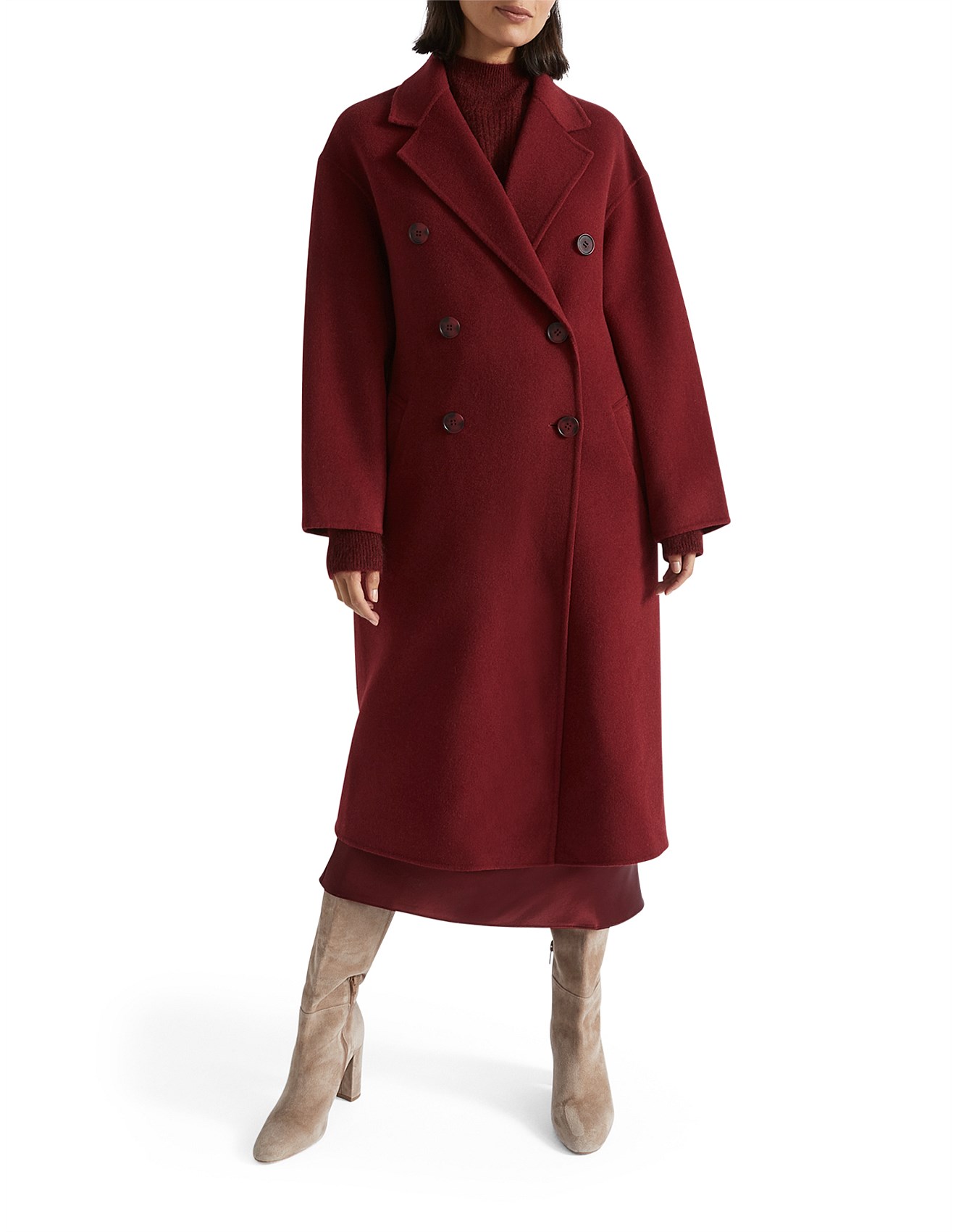 Seed Heritage Wool Blend Man Style Coat | David Jones