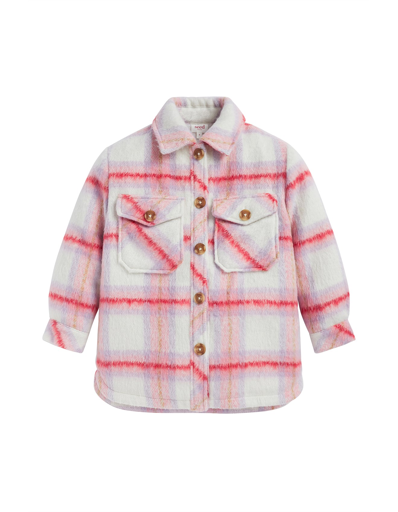 Seed Heritage Brushed Wool Shacket | David Jones