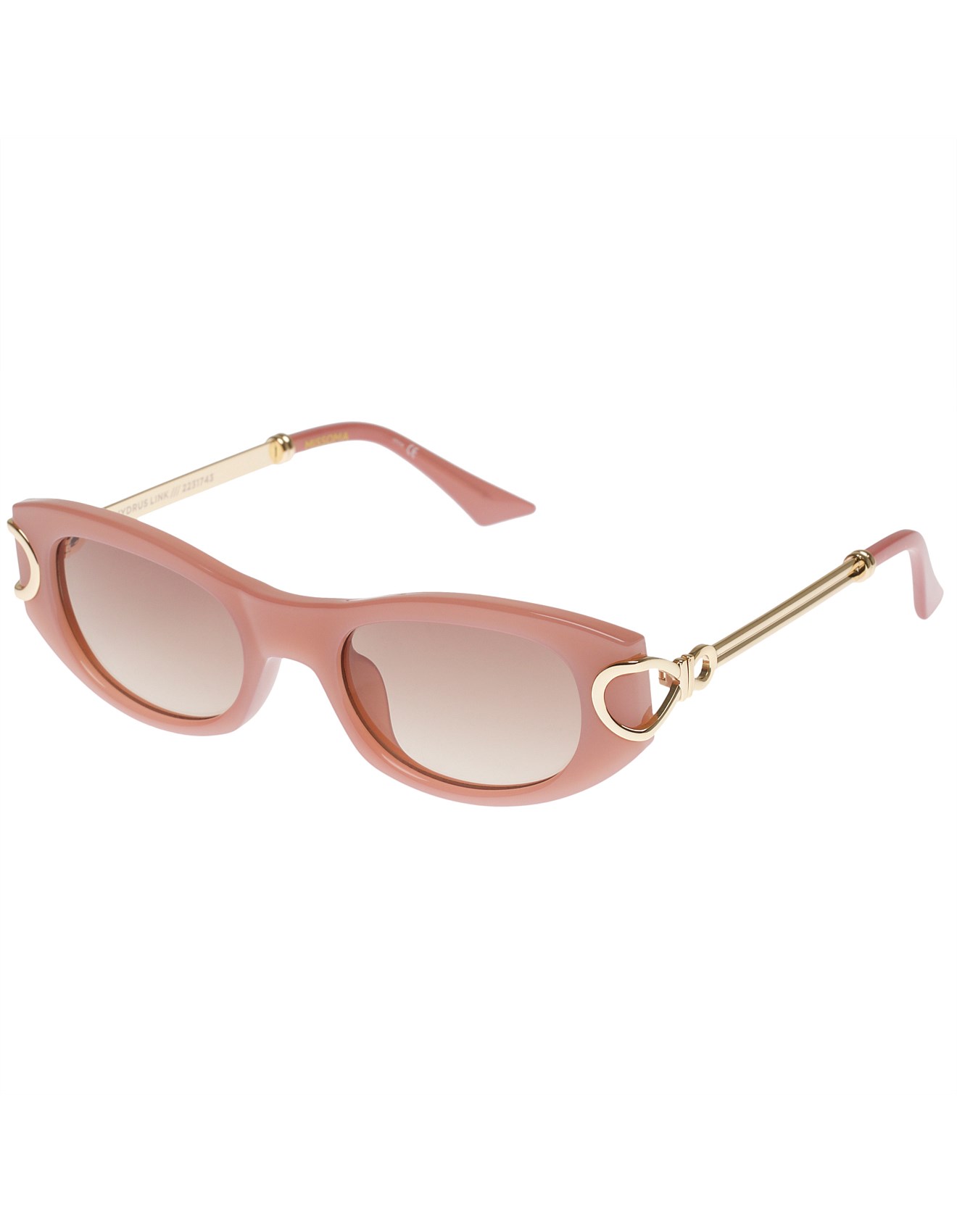 Le Specs Hydrus Link Pink Oval Sunglasses | David Jones