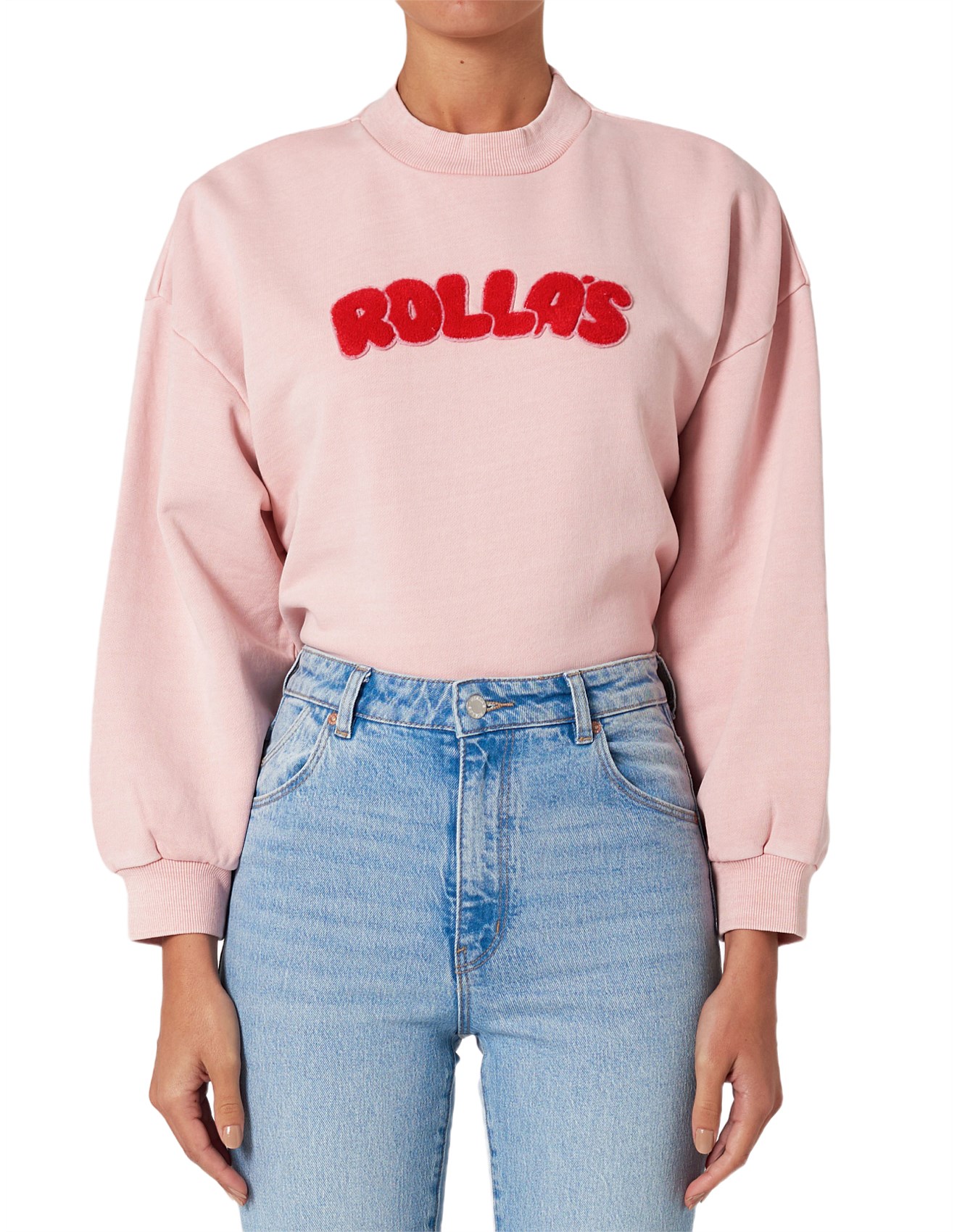 Rollas Bubble Logo Slouch Sweater | David Jones