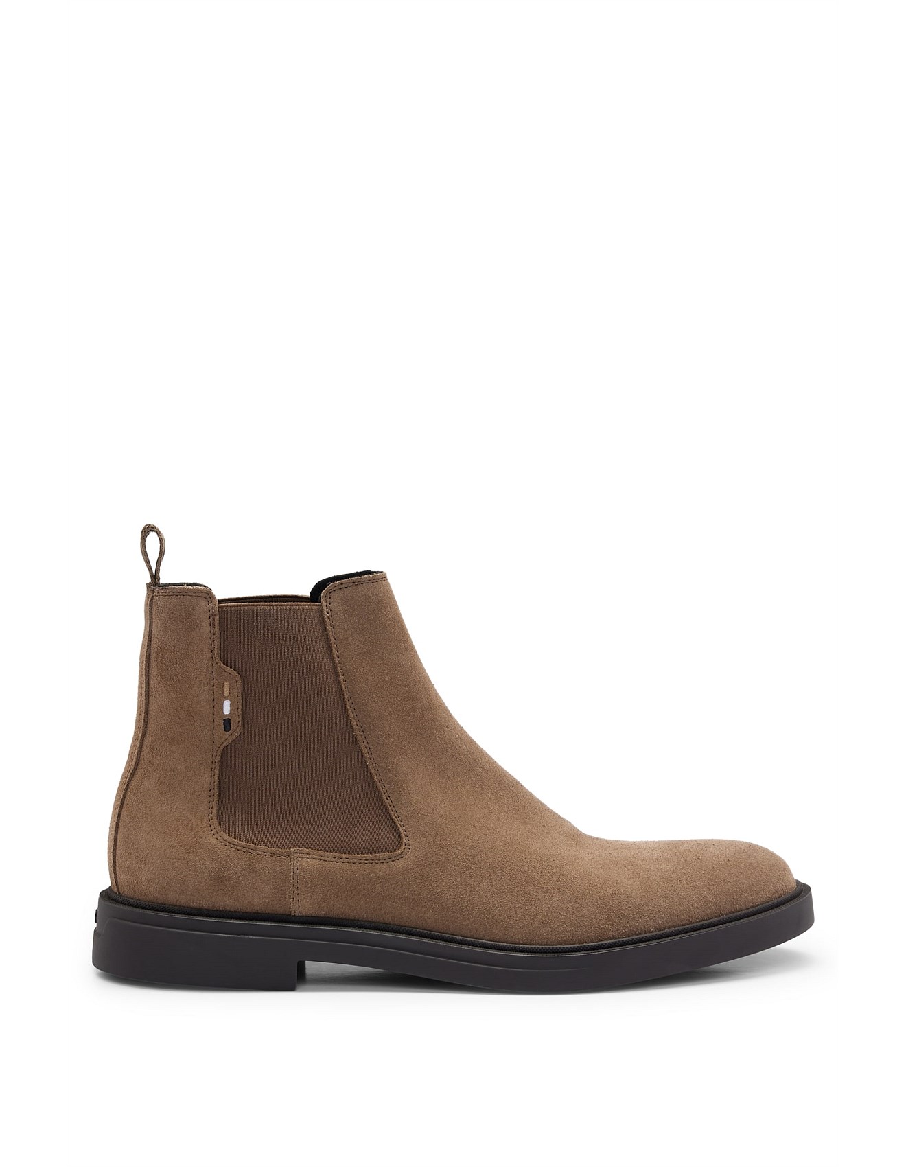 Boss Leather Chelsea Boots With Signature-stripe Detail | David Jones