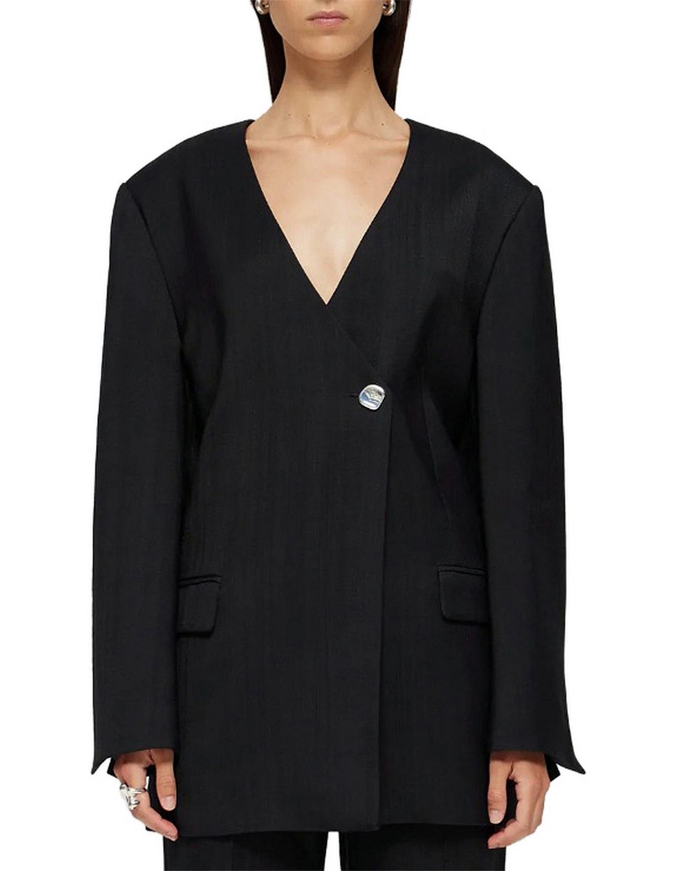 Rohe Open-back Tailored Blazer | David Jones