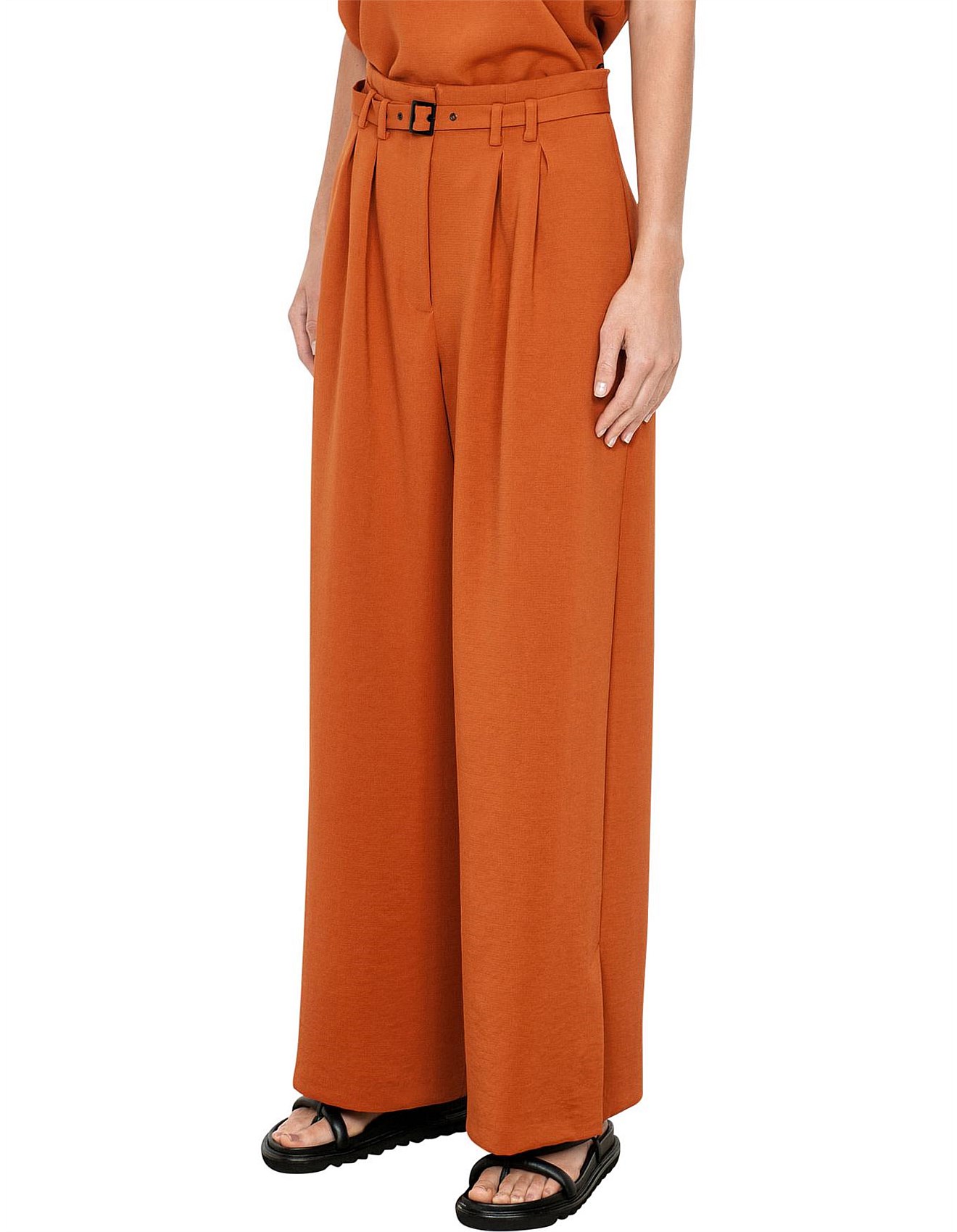 Veronika Maine Washed Crepe Darted Pant | David Jones
