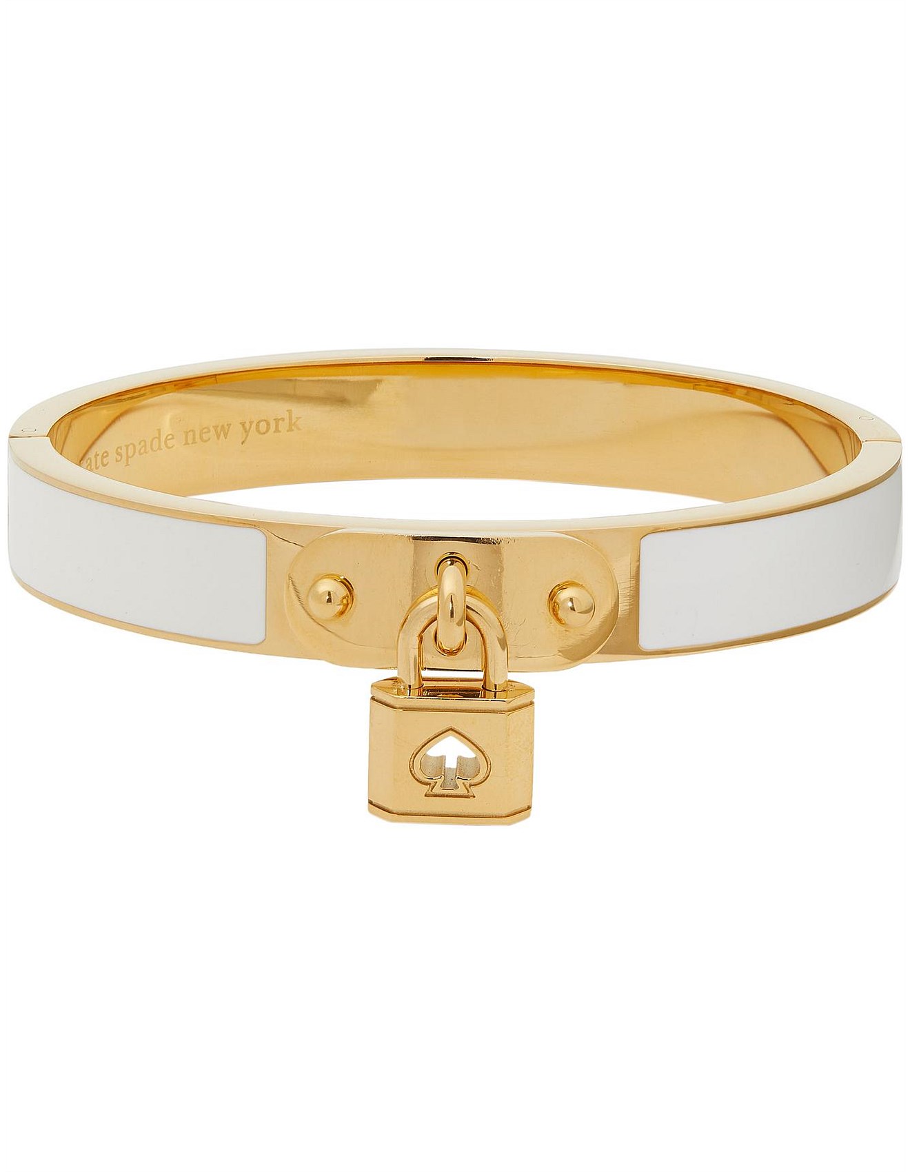 Kate Spade New York Lock & Spade Charm Bangle | David Jones