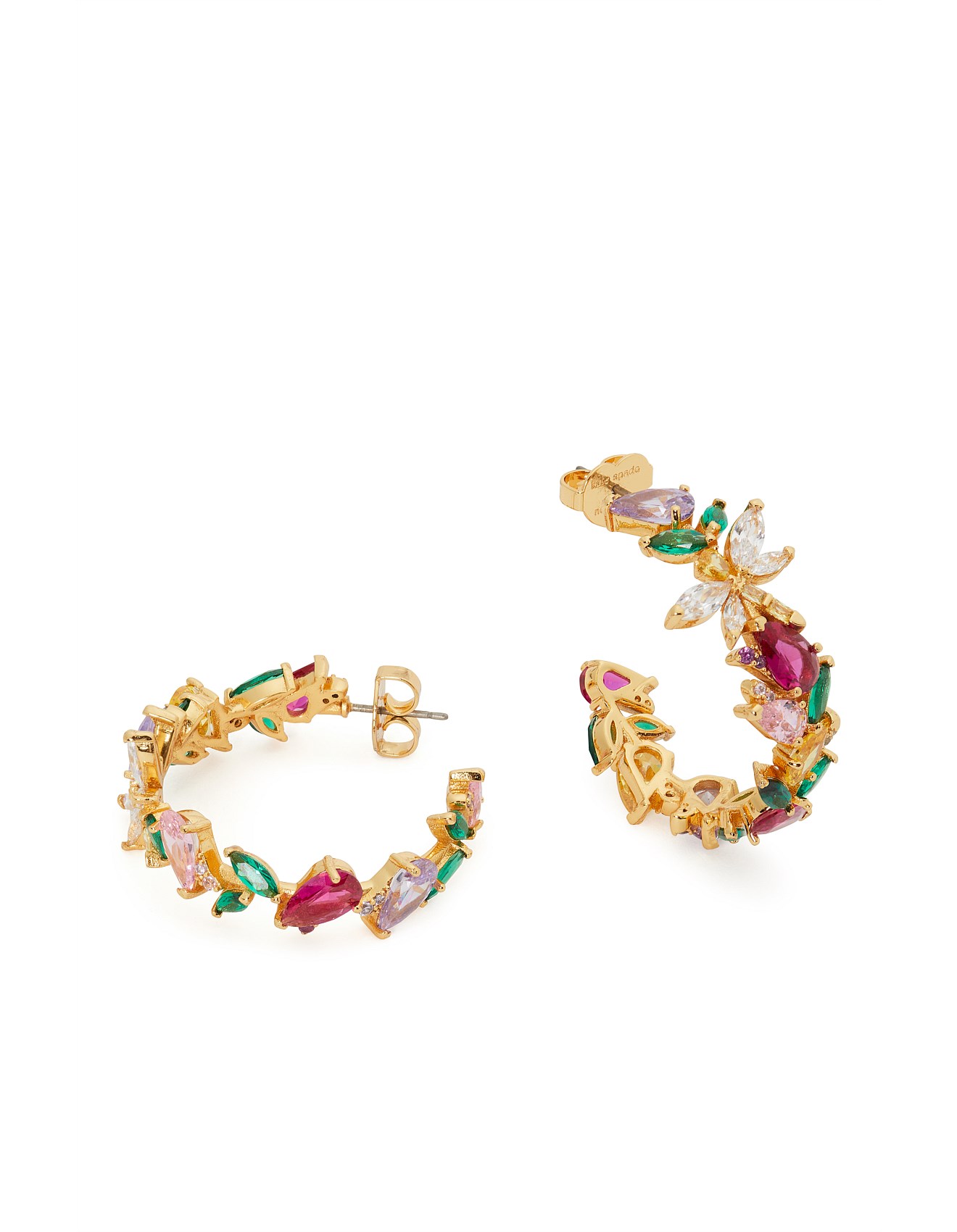 Kate Spade New York Floral Hoop Earrings | David Jones