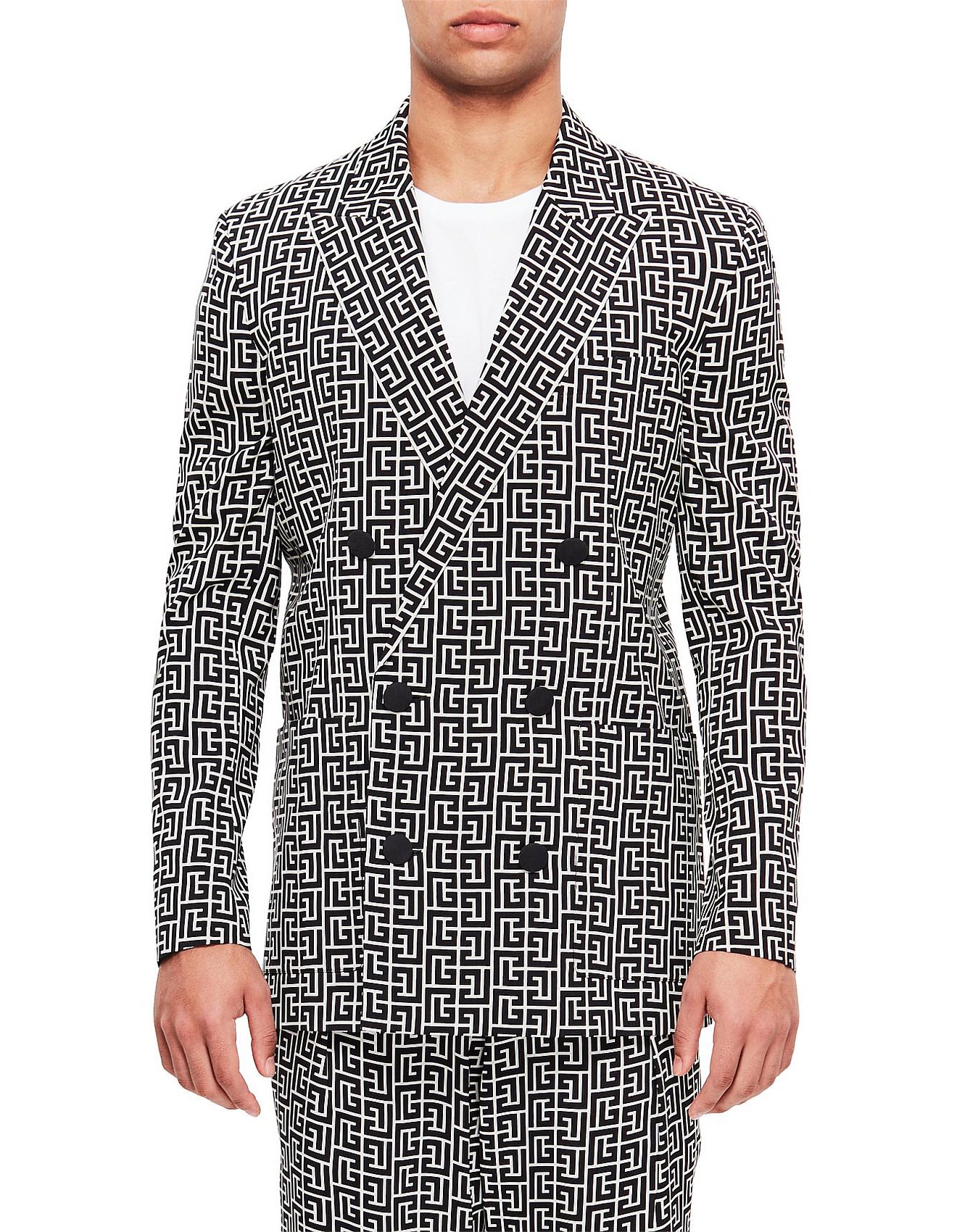 Balmain Monogram Db Blazer Jacket | David Jones