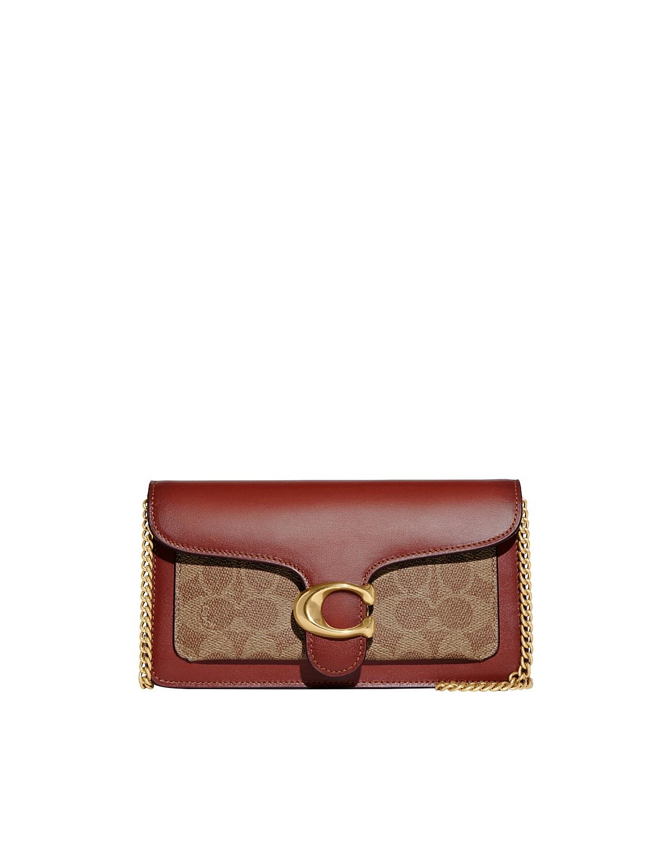 Coach Tabby Chain Clutch In Signature Canvas | David Jones