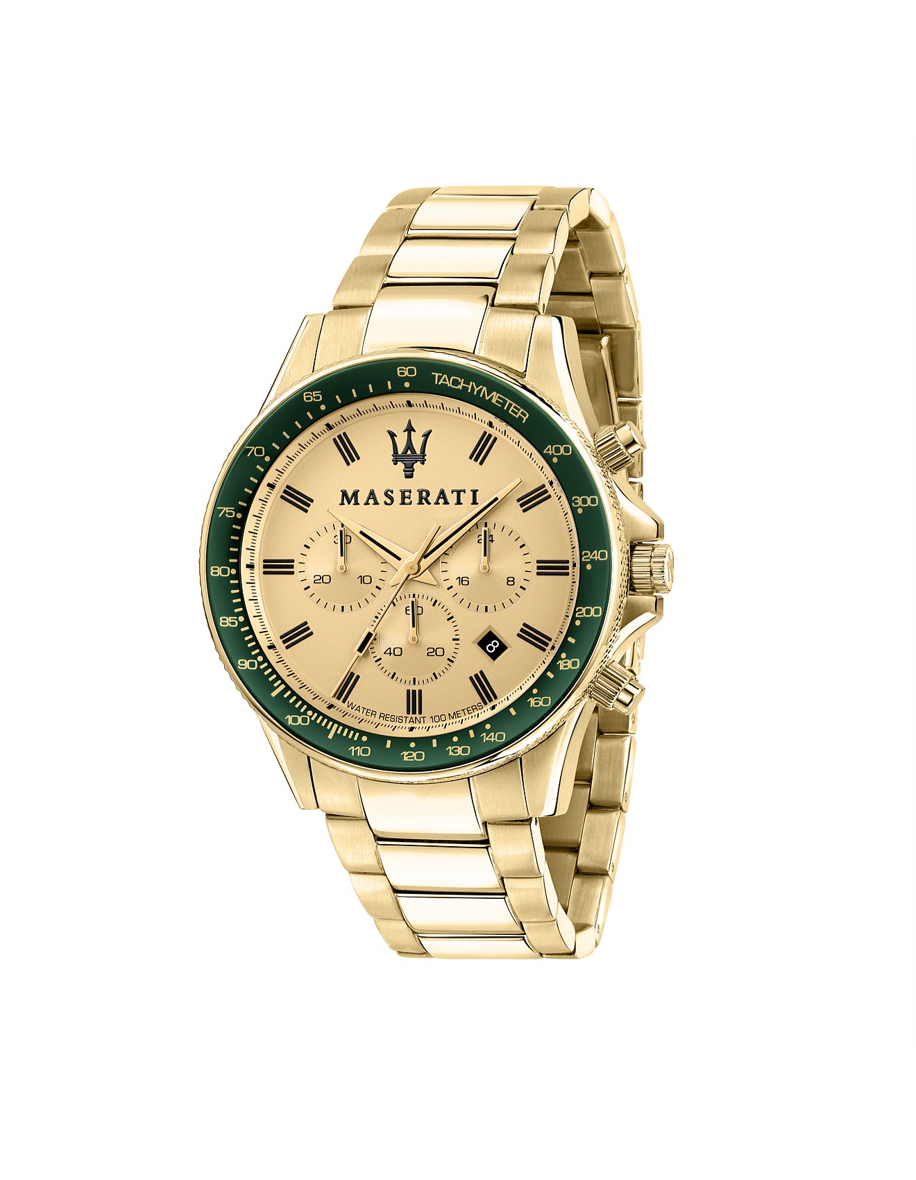 Maserati Stile Gold Dial 45mm Chronograph Watch | David Jones