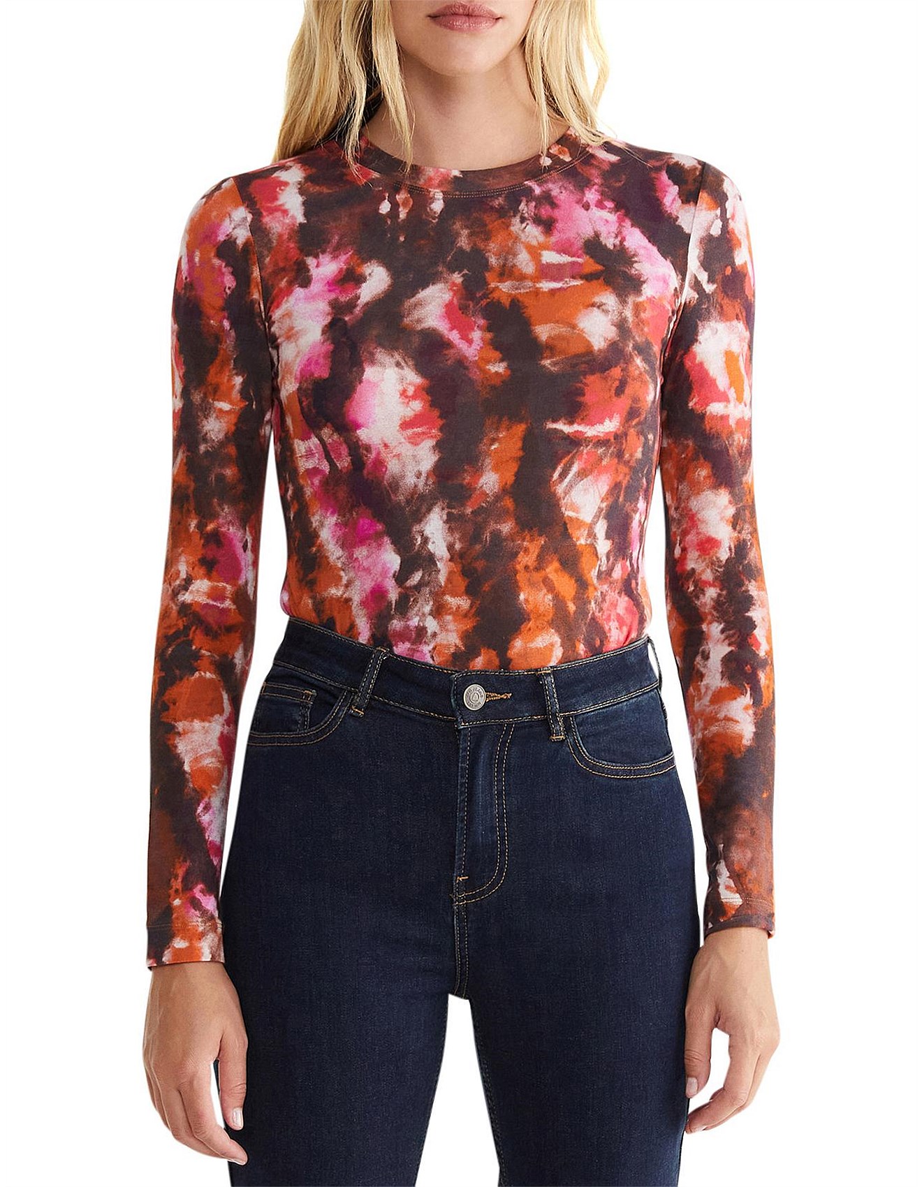 Jag Organic Cotton Drip Dye Top | David Jones