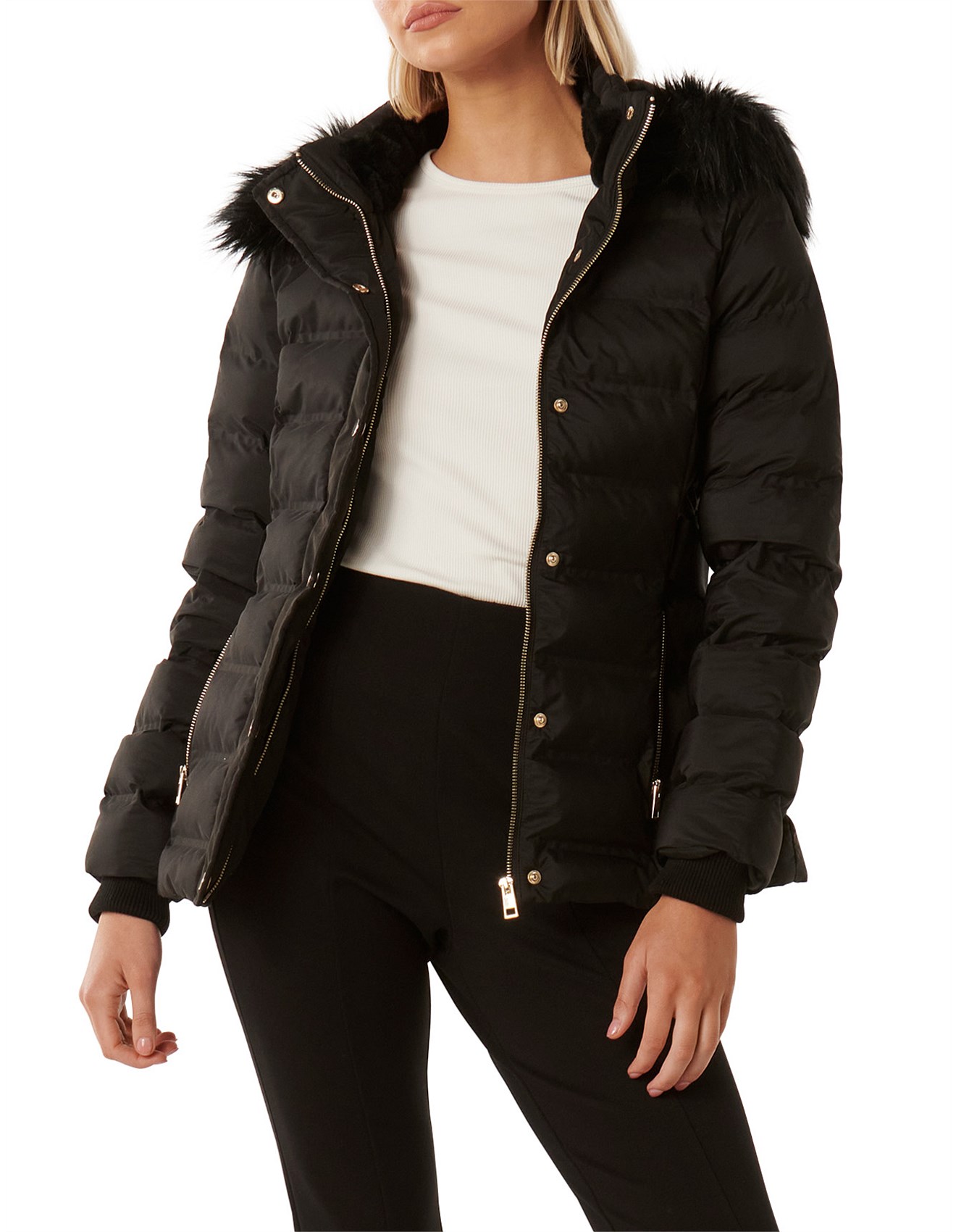 Forever New Coco Belted Puffer Jacket | David Jones