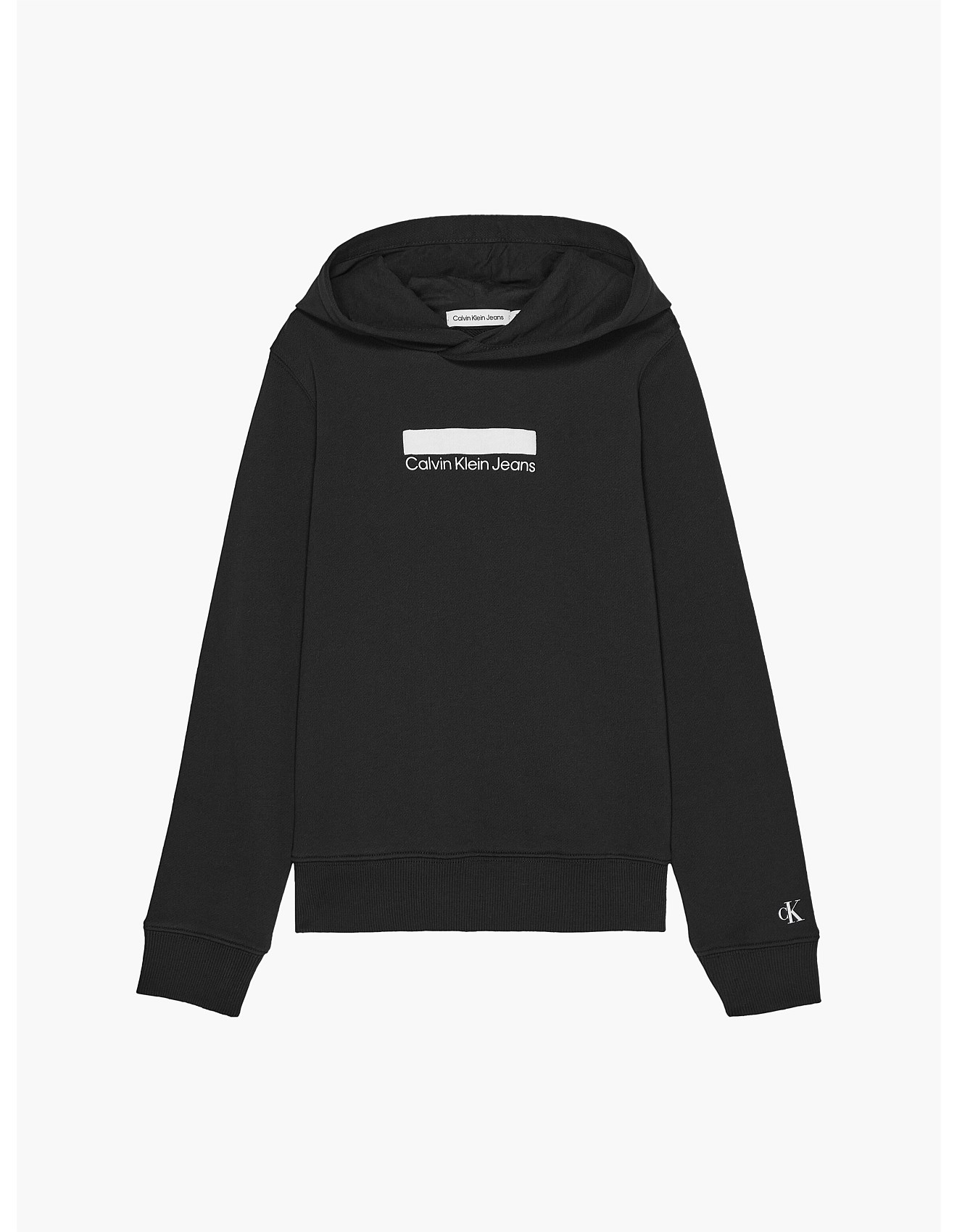 Calvin Klein Small Block Logo Hoodie (8-16) | David Jones