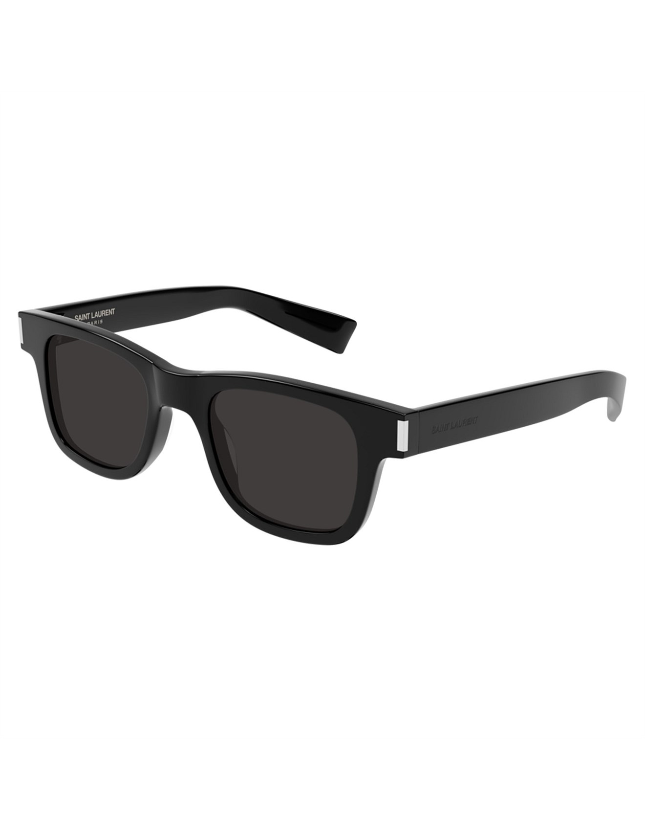 Saint Laurent Black Rectangle Sunglasses | David Jones
