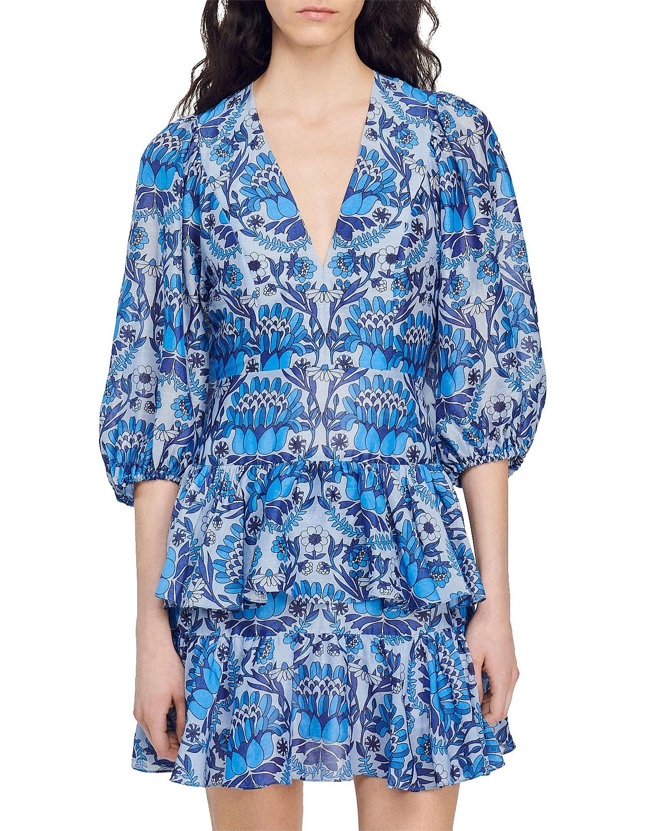 Sandro Paris Eyana Woven Dress | David Jones