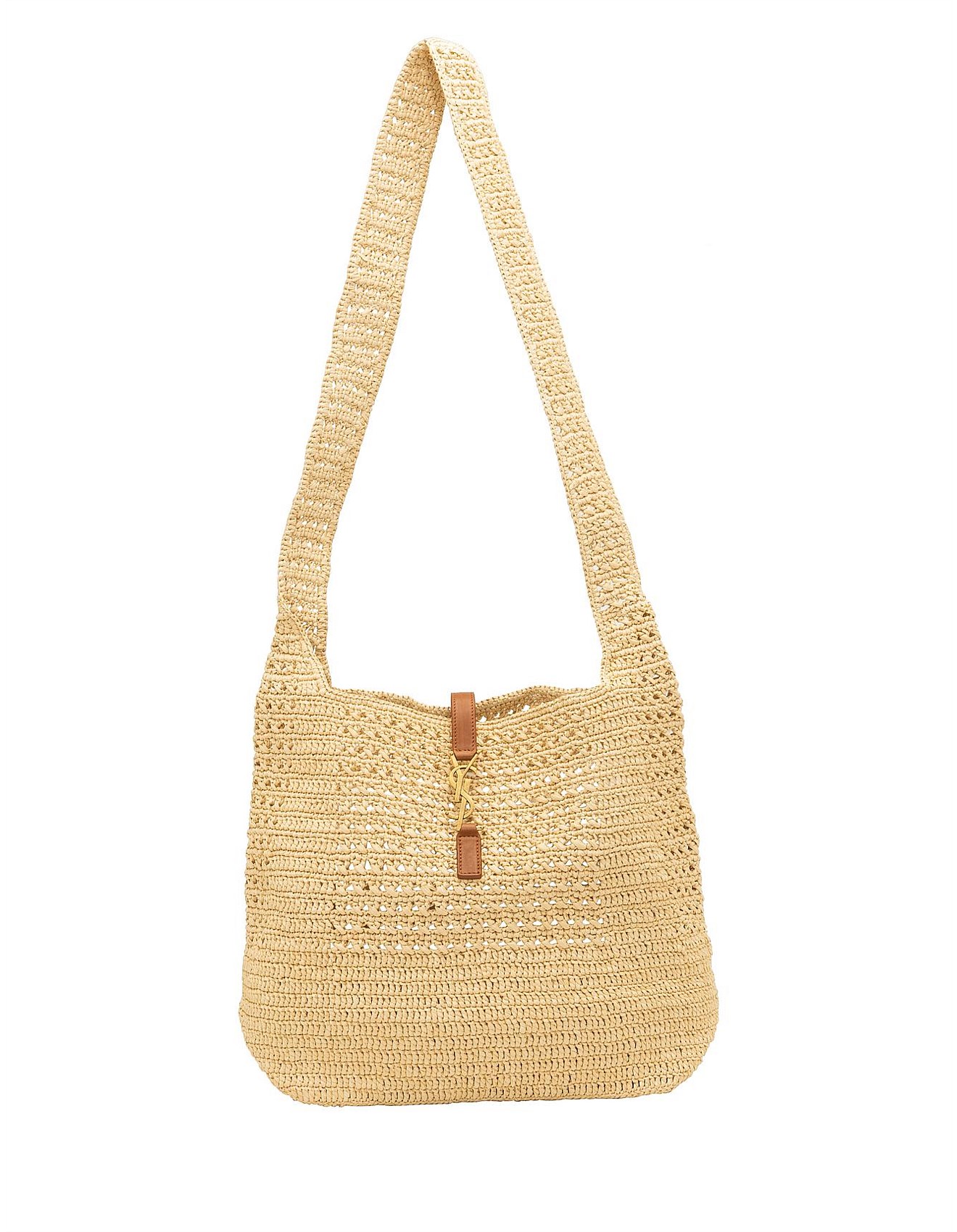 Saint Laurent Ysl Raffia Hobo Bag | David Jones