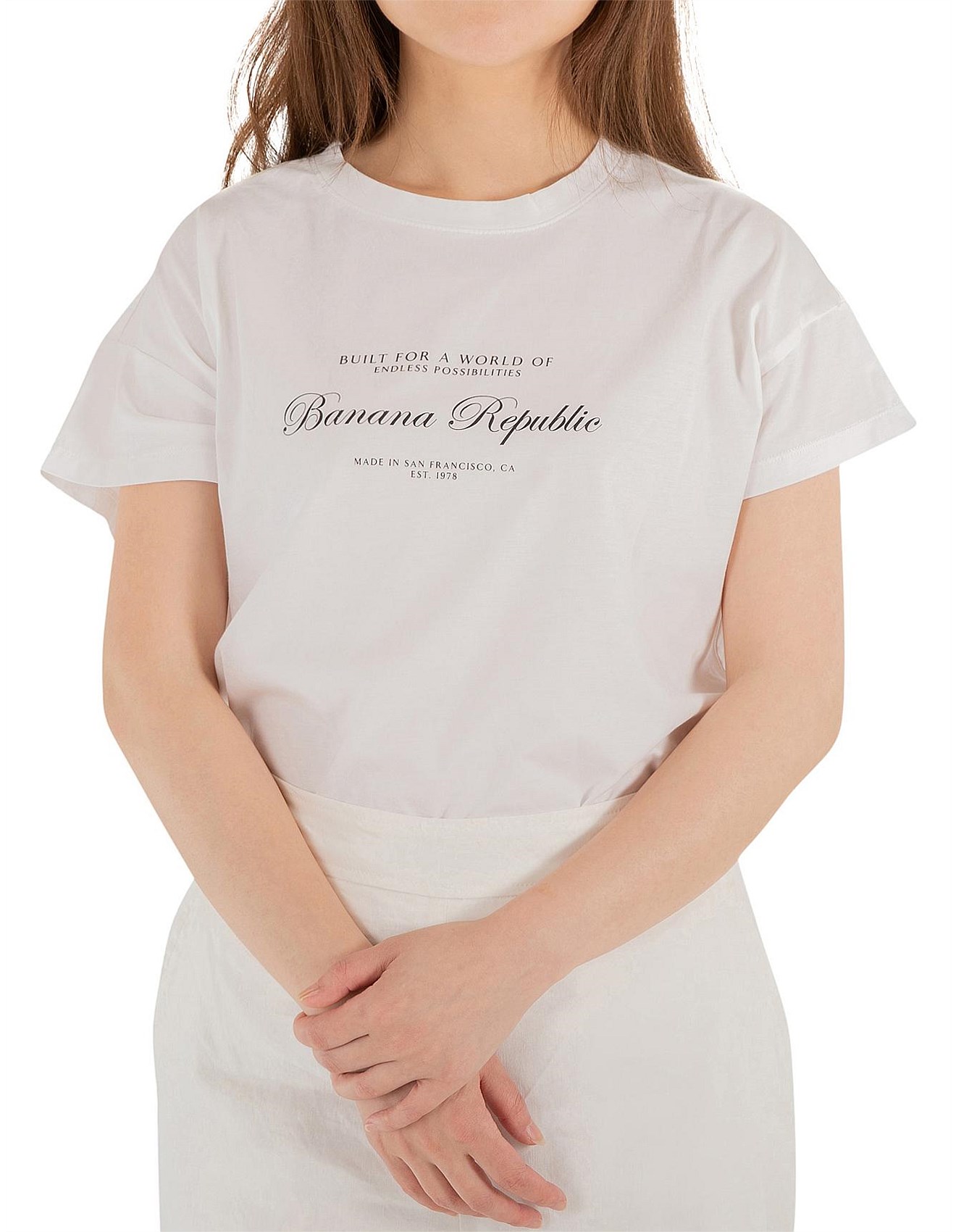 Banana Republic Script Graphic Short Sleeve Tee | David Jones