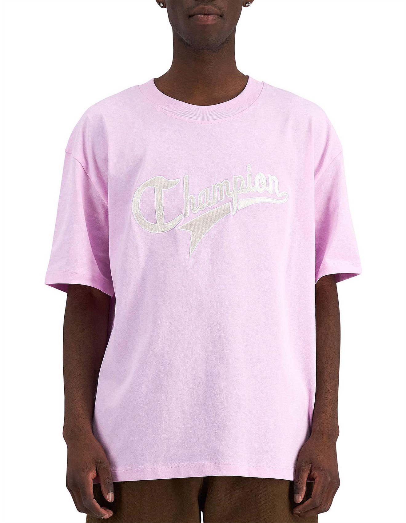 Champion Heritage Collegiate Cursive Script Tee | David Jones