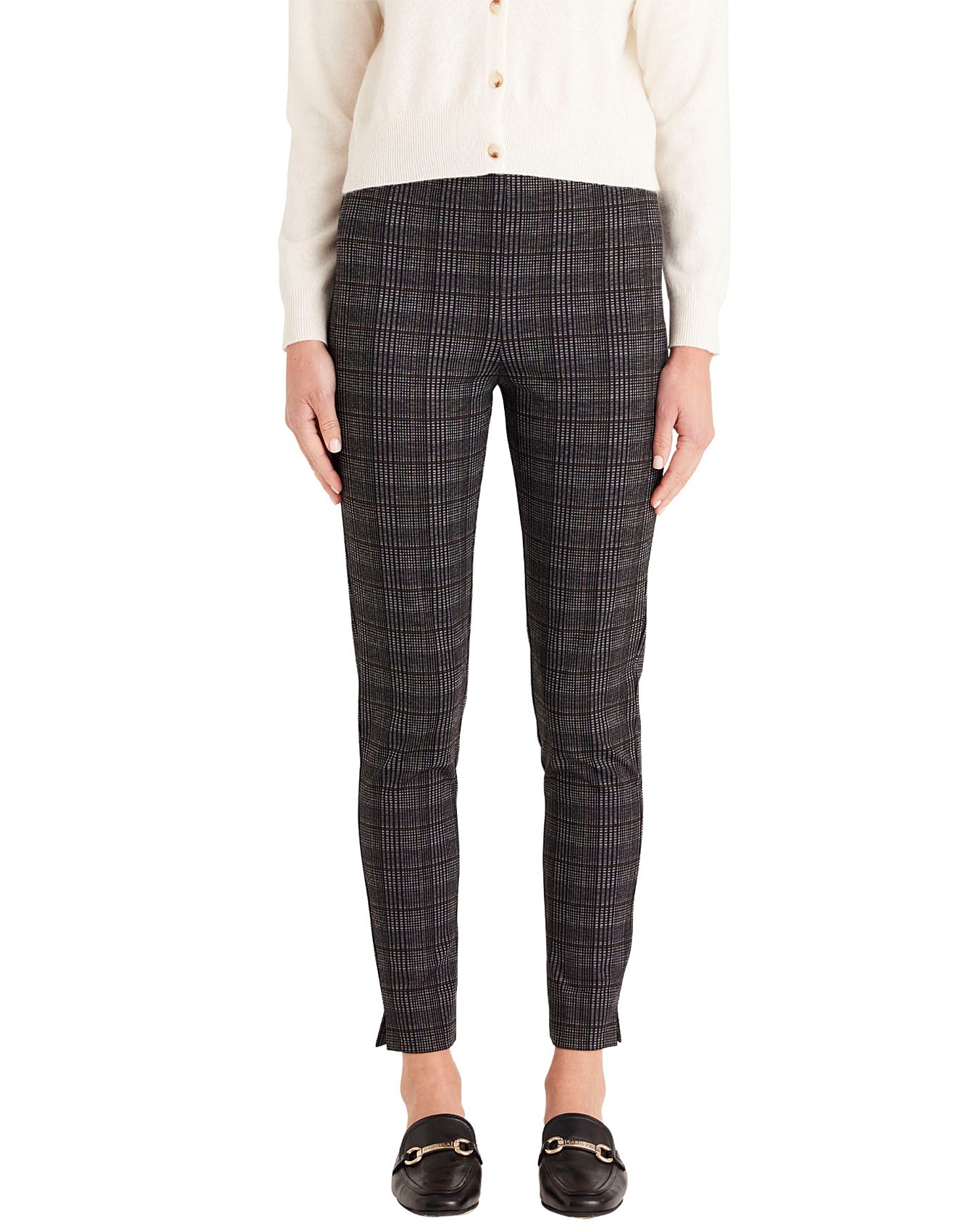 Cable Liv Plaid Pant | David Jones