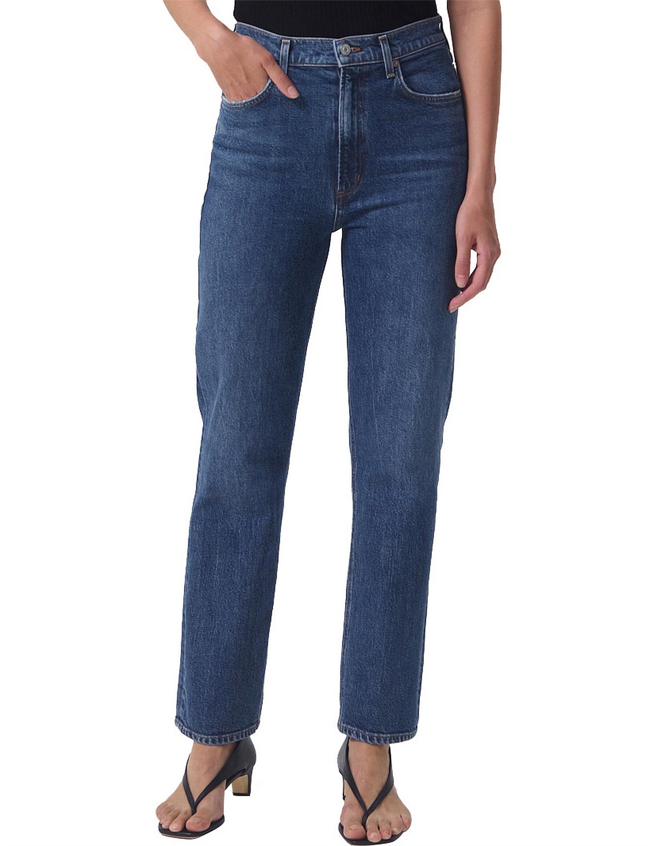 Agolde High Rise Stovepipe Jean | David Jones