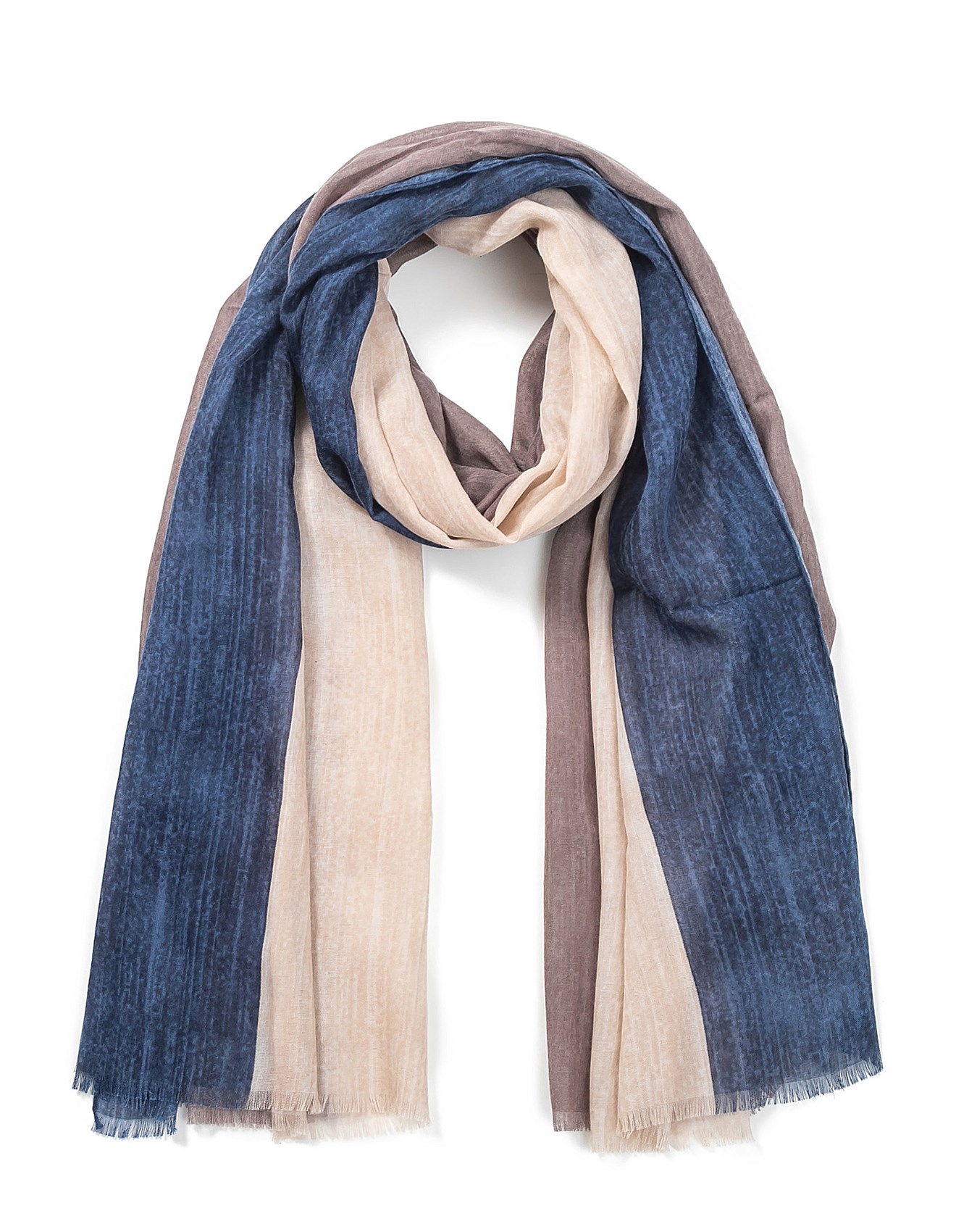 Gregory Ladner Vertical Stripe Scarf | David Jones
