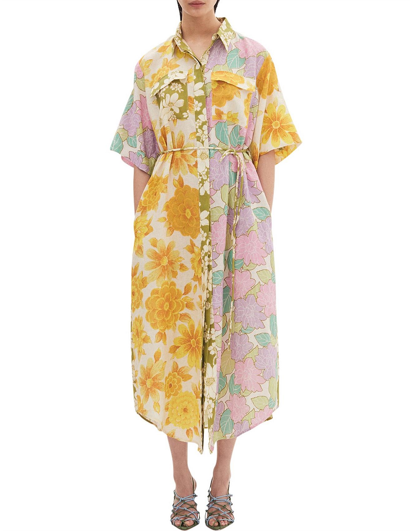 Alémais Elora Patchwork Shirtdress | David Jones