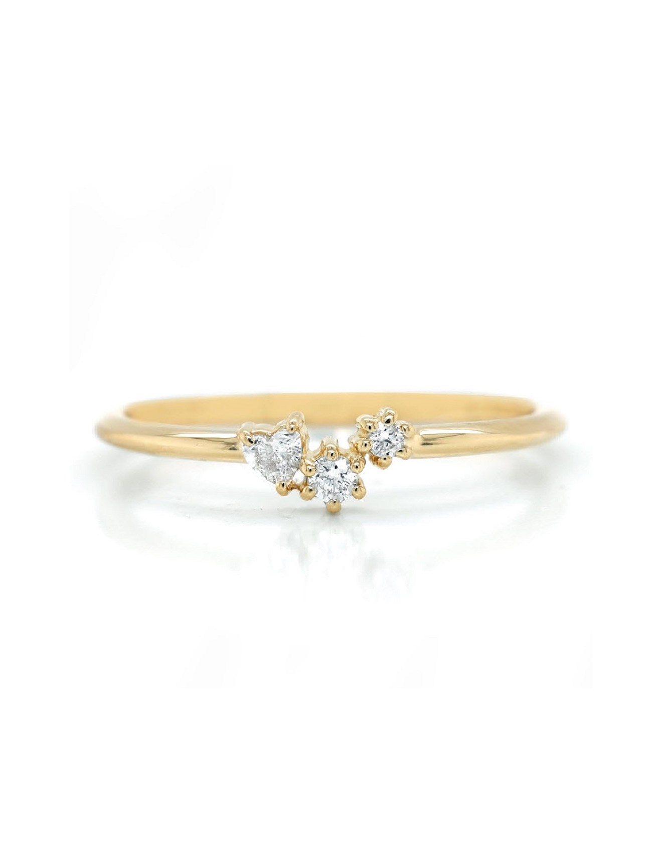 Hlsk Diamond Heart Cluster Ring | David Jones