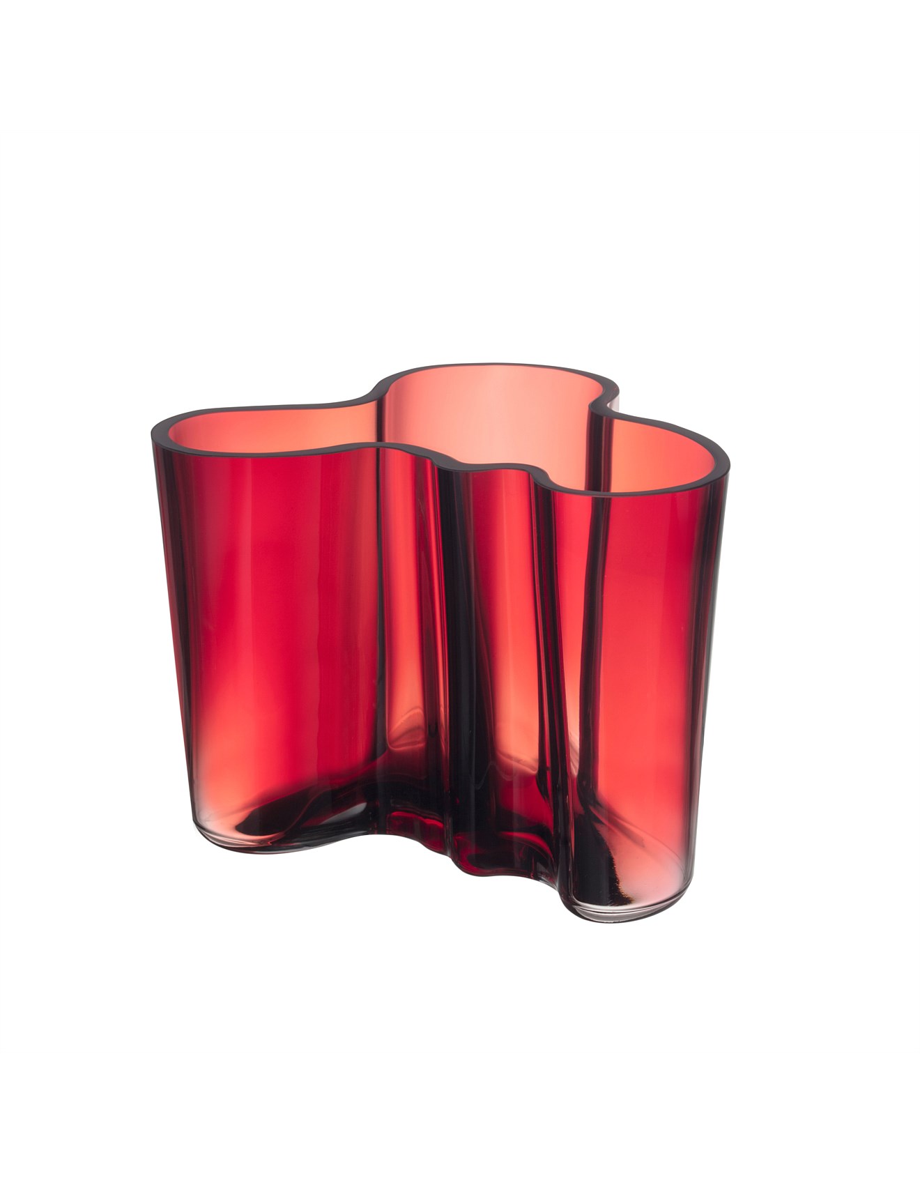 Iittala Aalto Vase 12cm Cranberry | David Jones